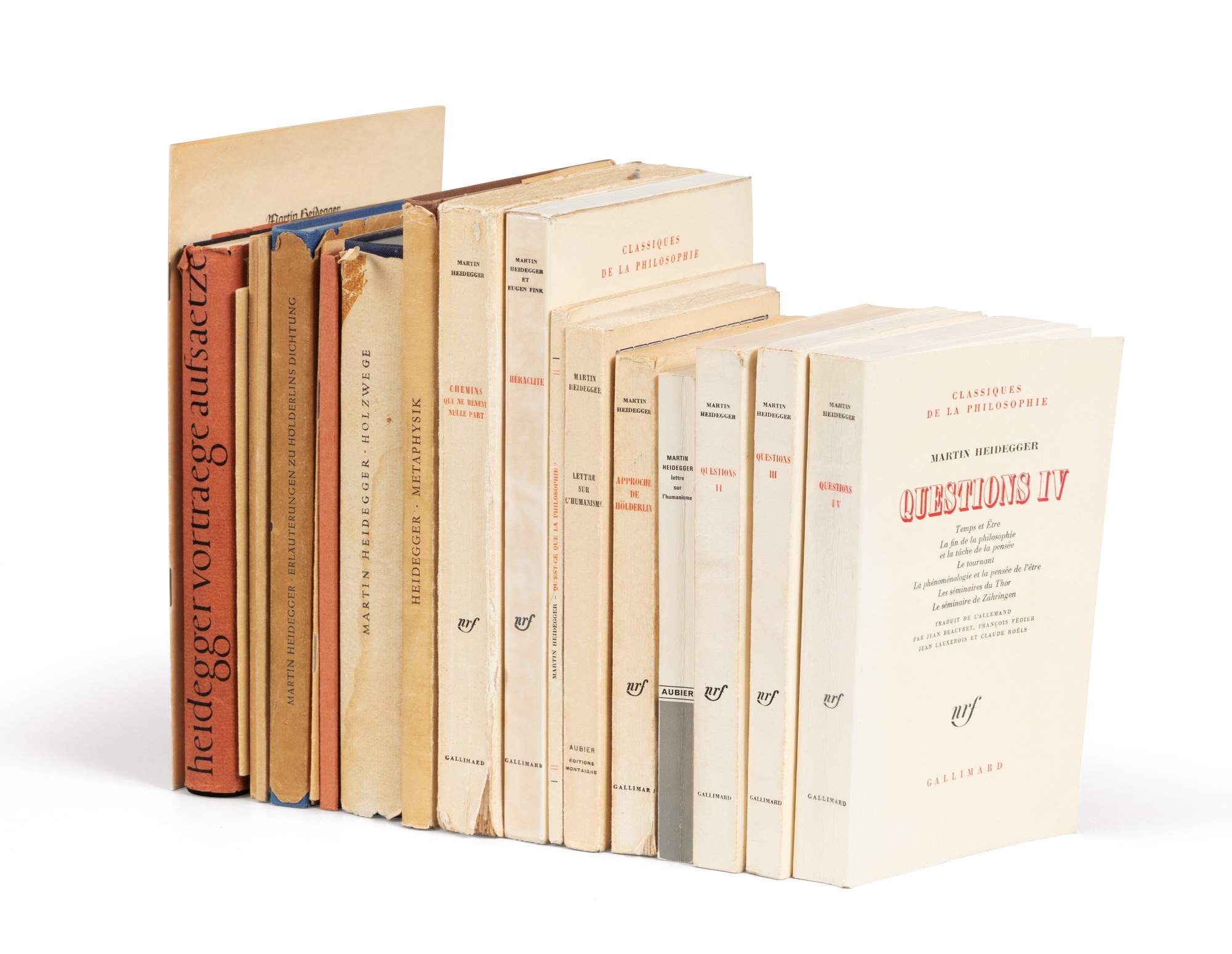 HEIDEGGER. 11 ouvrages avec envoi du philosophe à Jacques Lacan. On ...