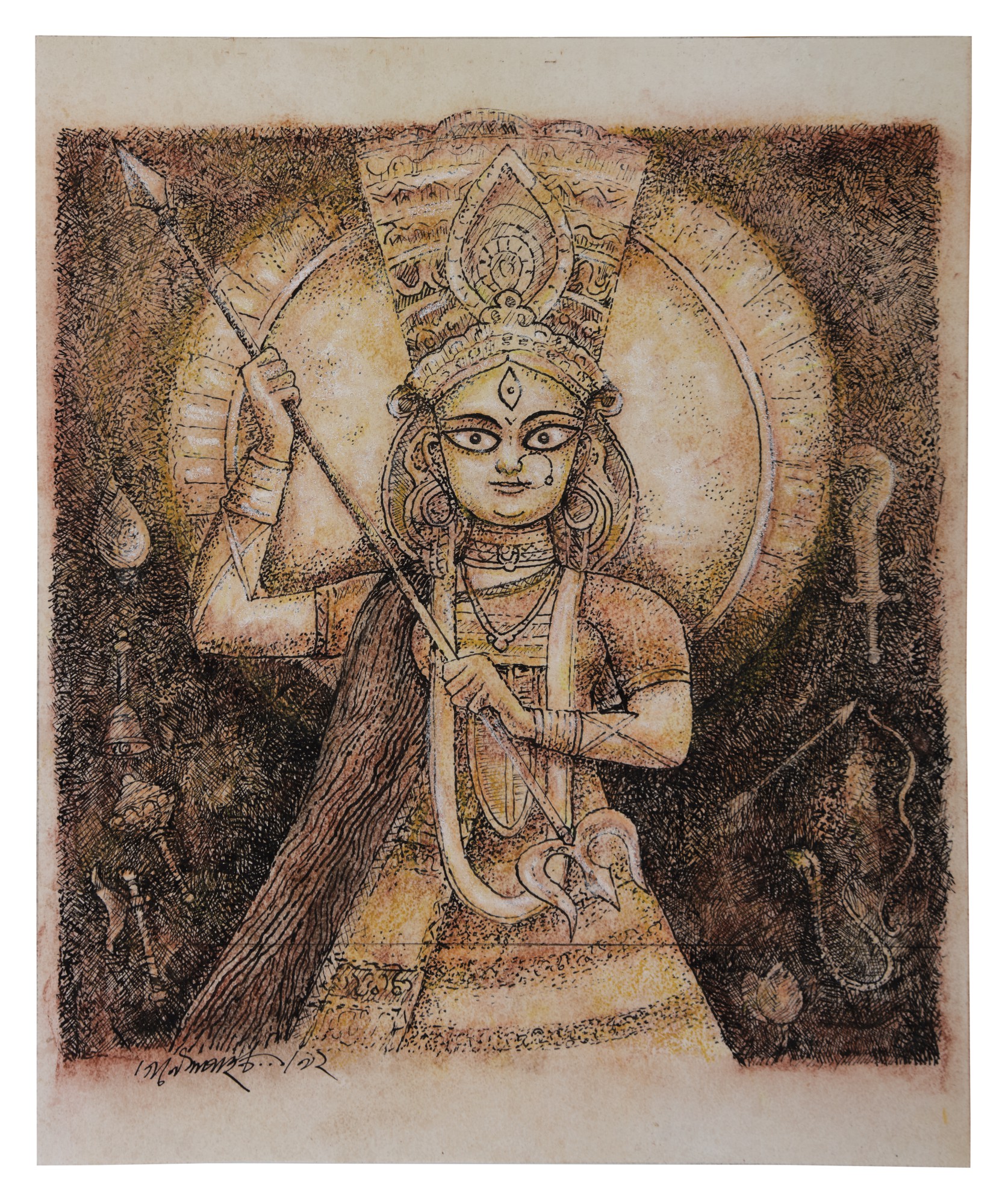 Untitled (Durga) | Modern & Contemporary South Asian Art | 2021 | Sotheby's