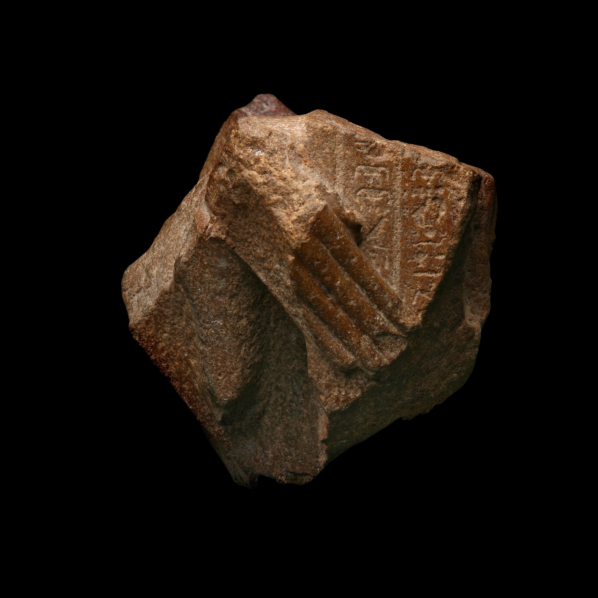 An Egyptian Quartzite Fragment of a Naophorous Statue, New Kingdom ...