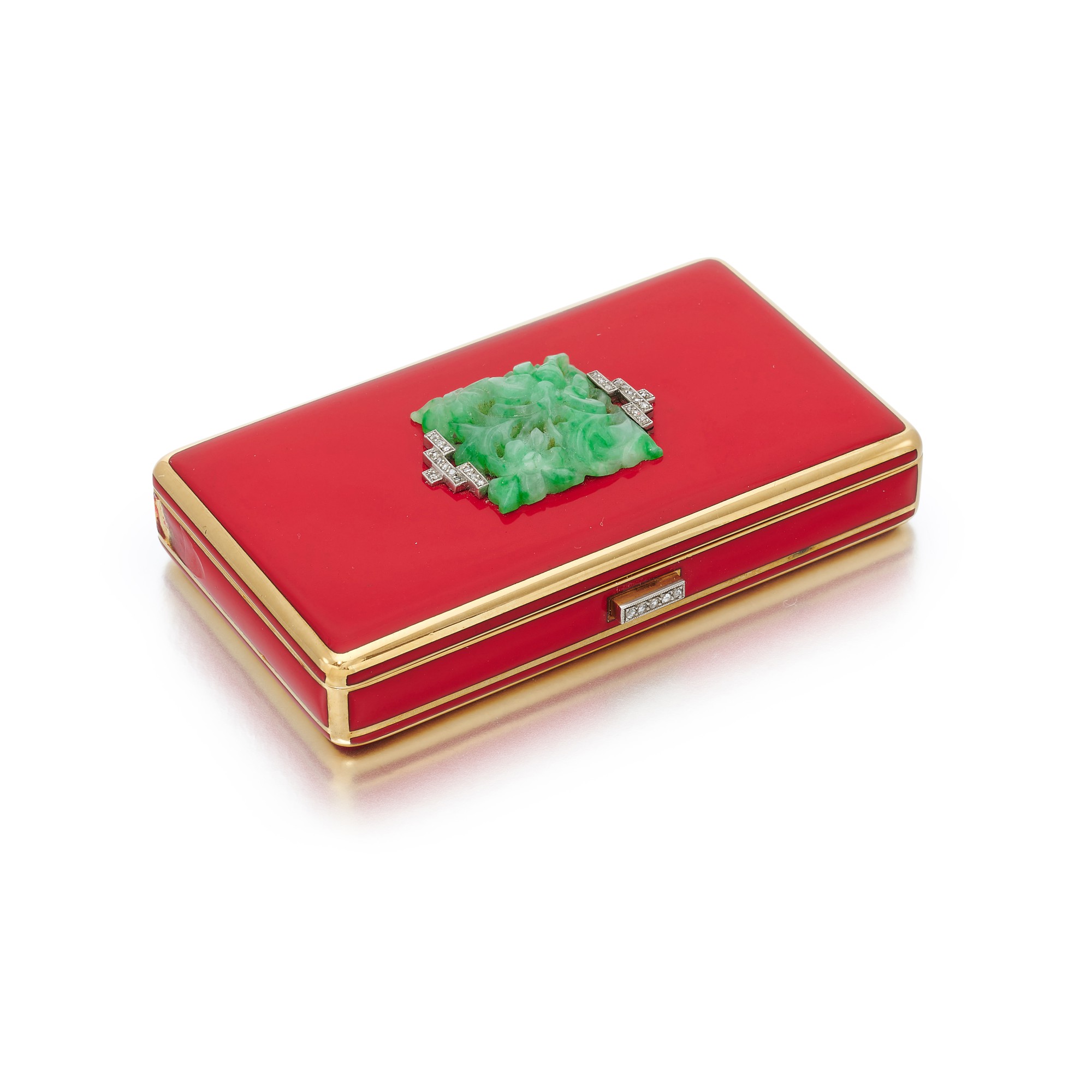 Jade, enamel and diamond vanity case, circa 1930 | Fine Jewels | 2021 ...