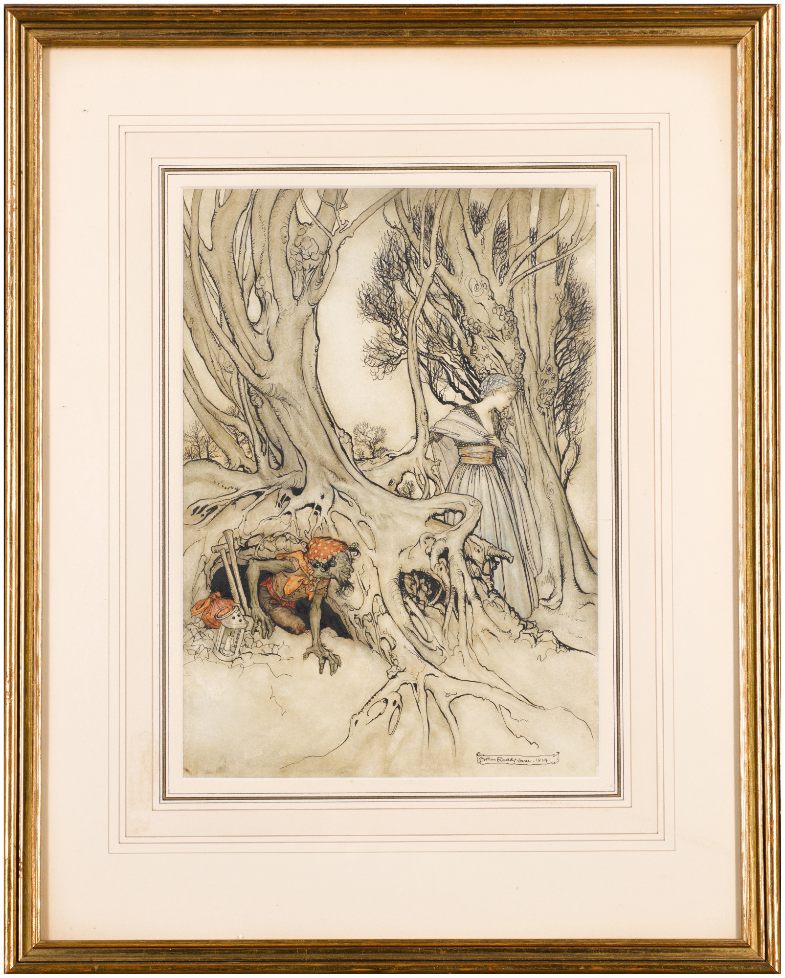 Arthur Rackham | Original illustration for Comus (No goblin or swart ...