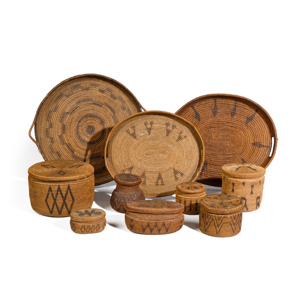 Zambia, 20th century | Lozi baskets and trays | Worlds within Worlds ...