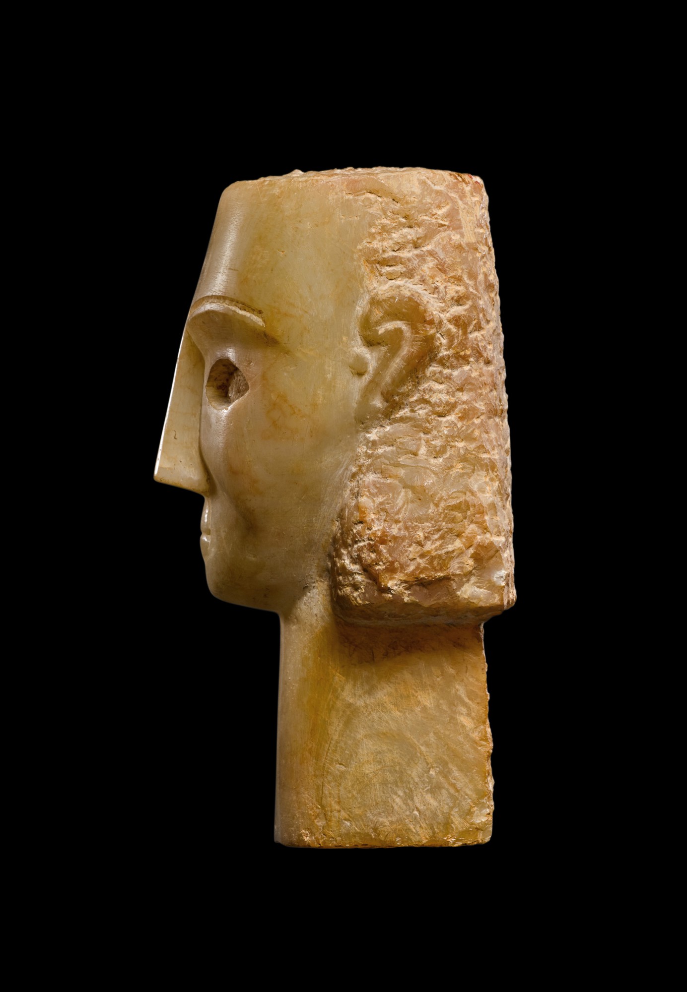 A South Arabian Alabaster Head of a Woman, Qataban, 3rd Century B.C ...