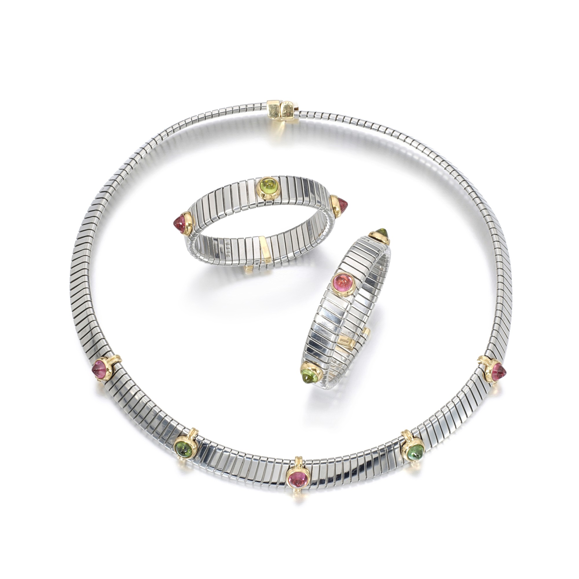 Peridot and tourmaline parure, 'Tubogas' | Fine Jewels | 2021 | Sotheby's