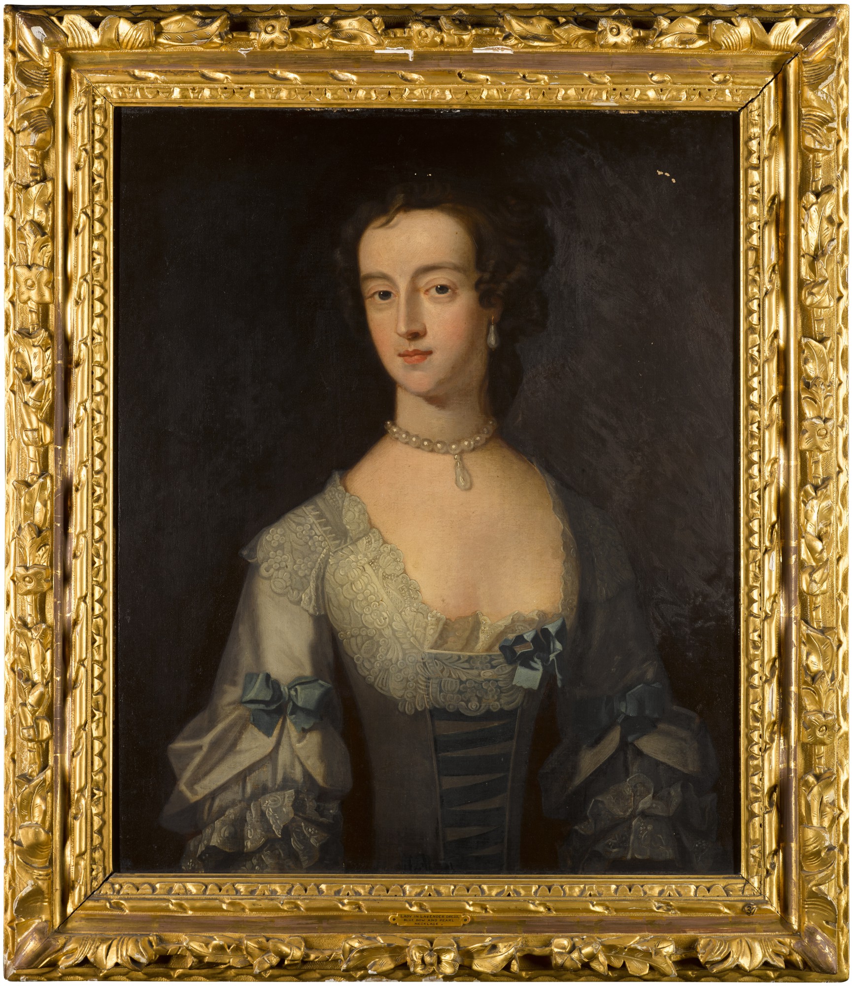 Portrait of Mary Sandys (née Trumbull, d. 1769), half-length, wearing a ...