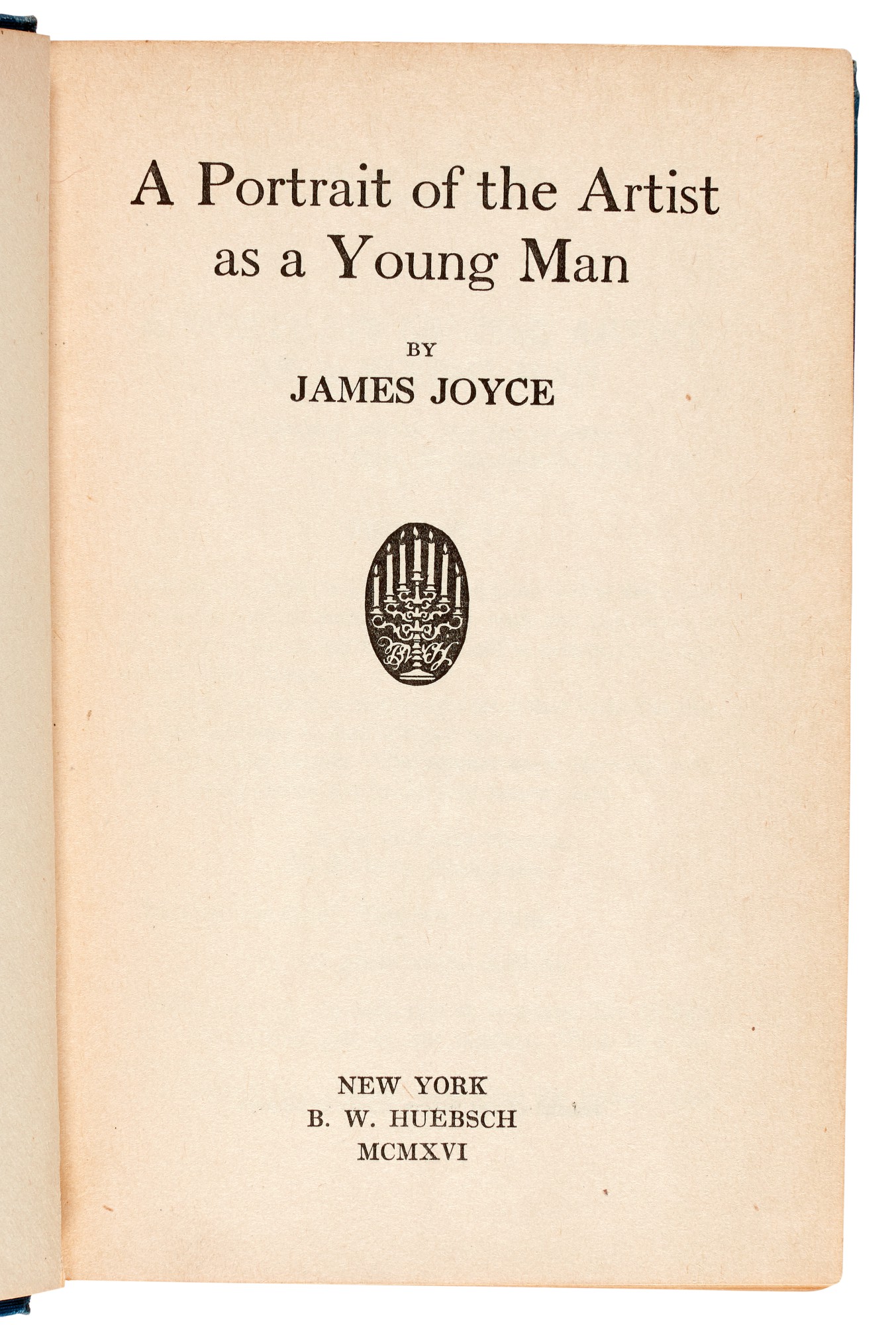 JOYCE | A Portrait of the Artist as a Young Man, 1916, New York | Books ...