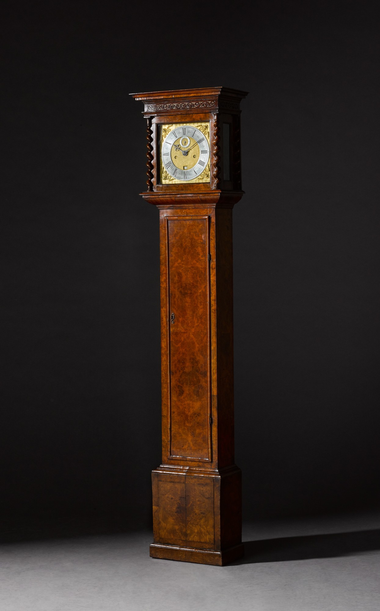 Thomas Tompion. A Charles II walnut longcase clock, London, circa 1680 ...