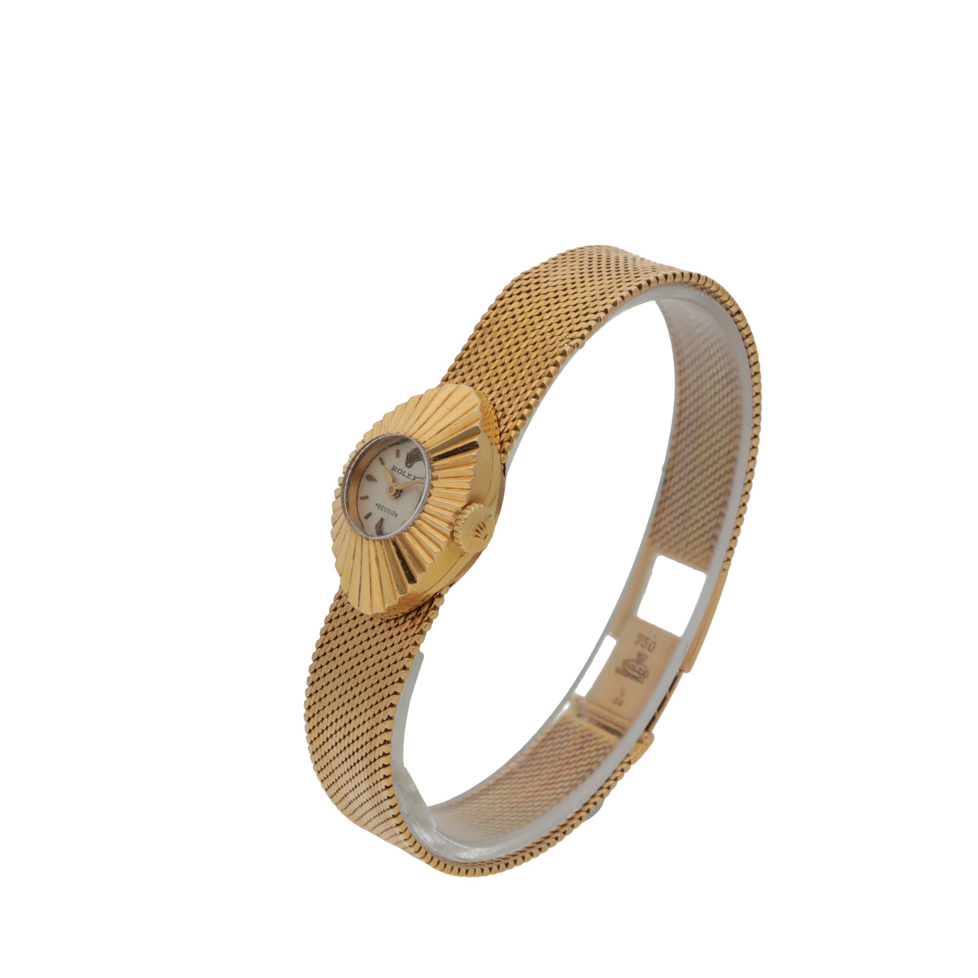 ROLEX | CHAMELEON PRECISION, REF 9667 YELLOW GOLD BRACELET WATCH CIRCA ...