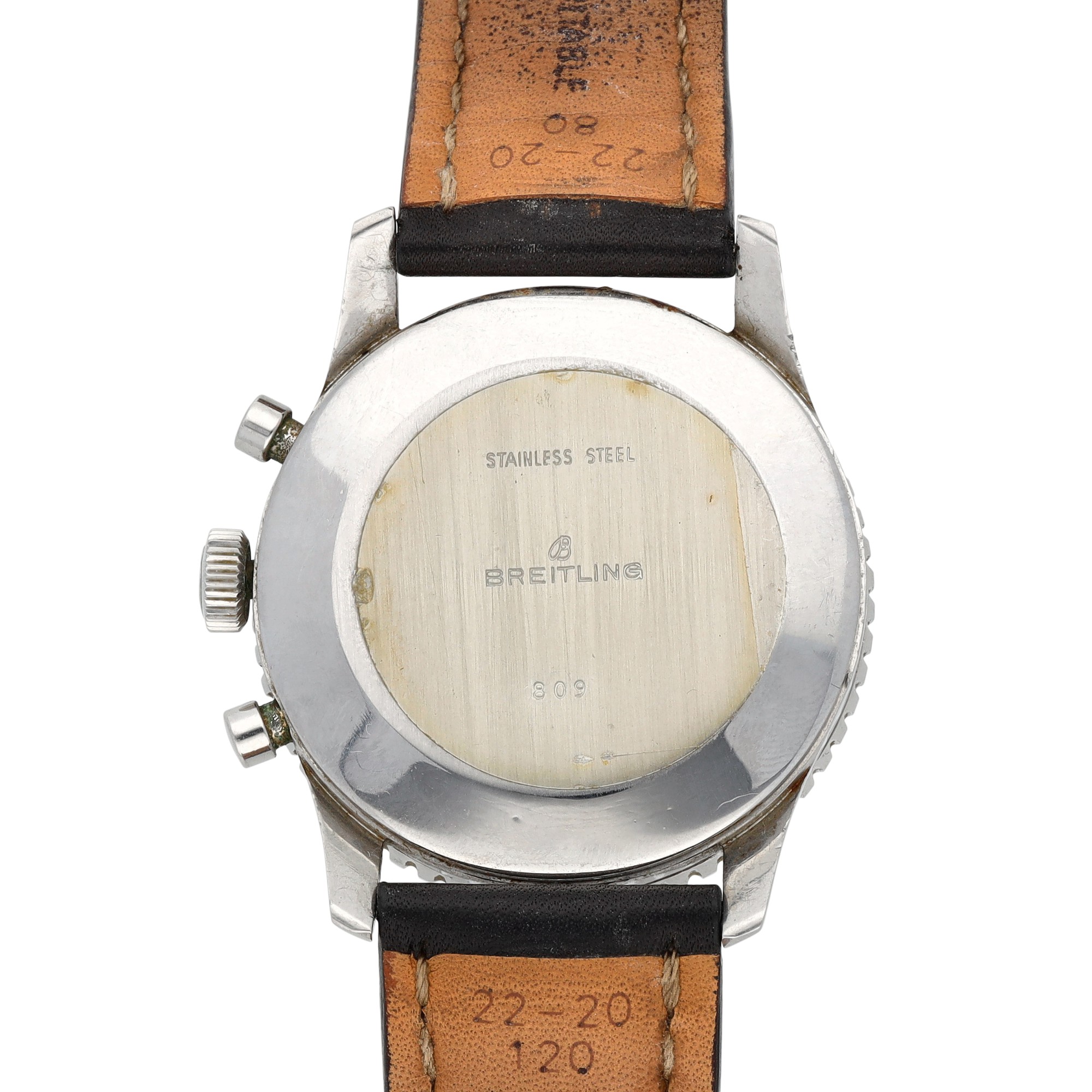 Navitimer Cosmonaute, Ref. 809 Stainless steel chronograph wristwatch ...