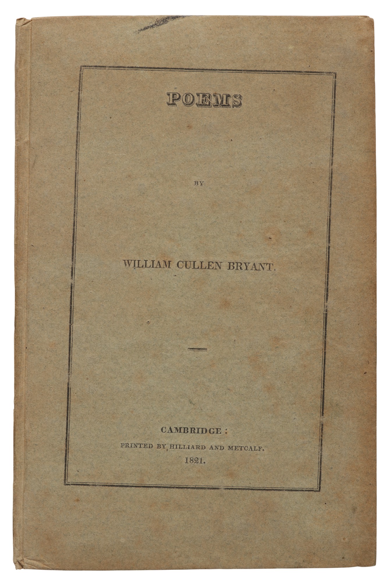 Bryant, William Cullen | William Cullen Bryant's first major book ...