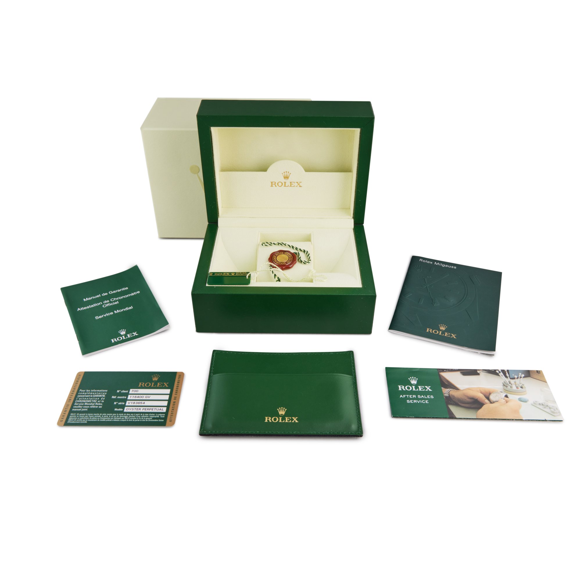 Reference 116400GV Milgauss | A stainless steel automatic antimagnetic ...