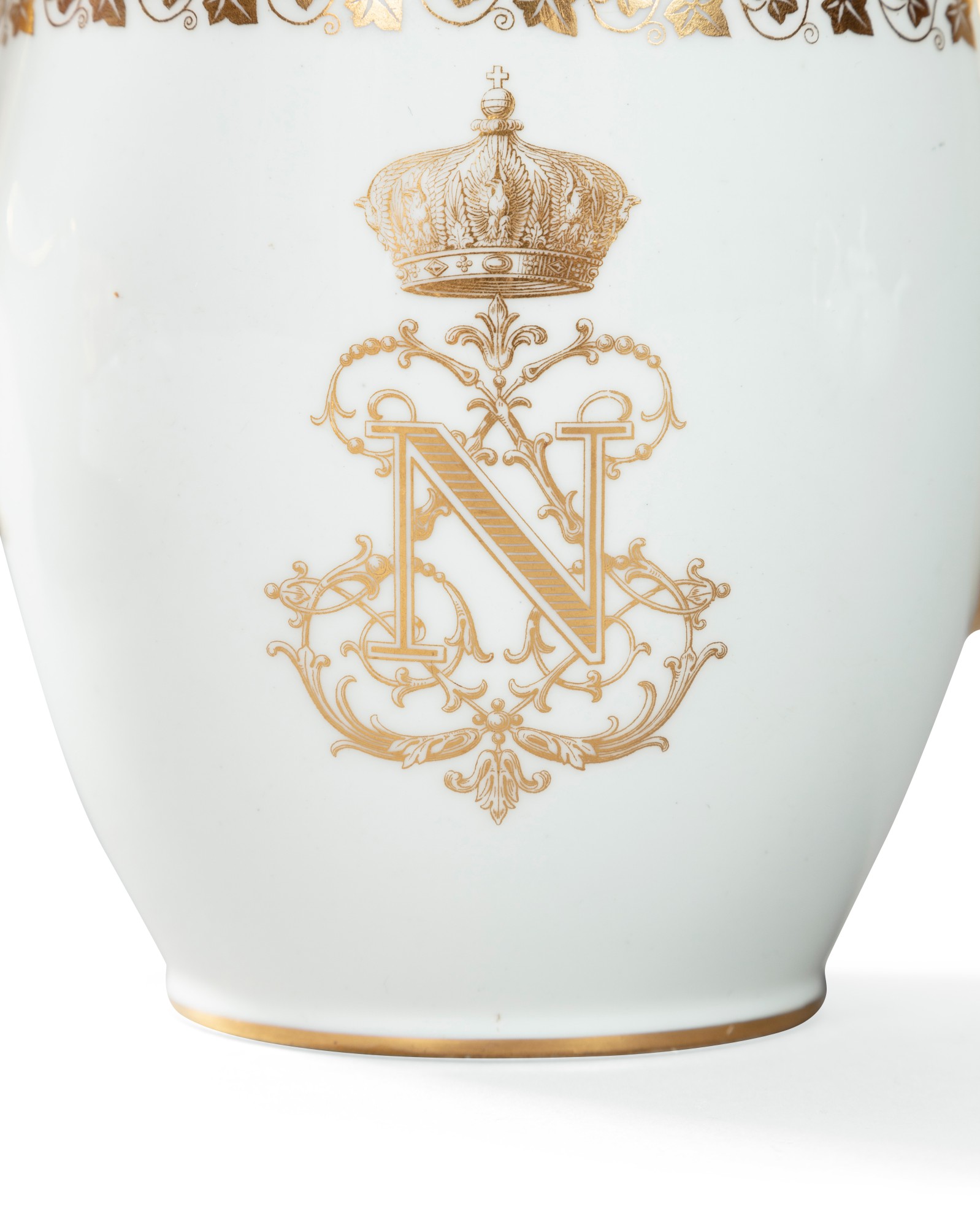 Two porcelain teapots from the Sèvres factory, Napoleon III , from the ...