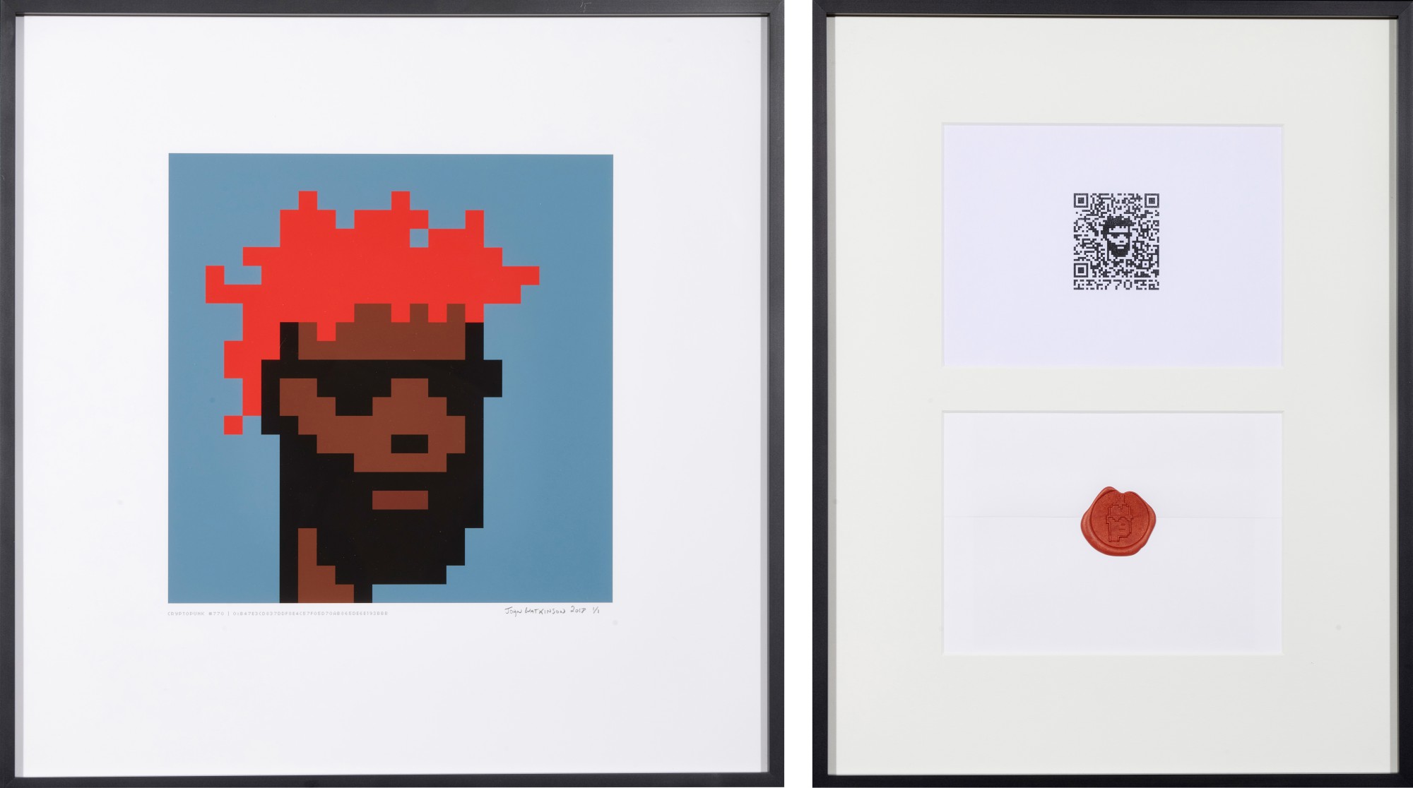 CryptoPunk #770 | Sealed Cryptopunks: Five Punks on Paper | 2021 ...