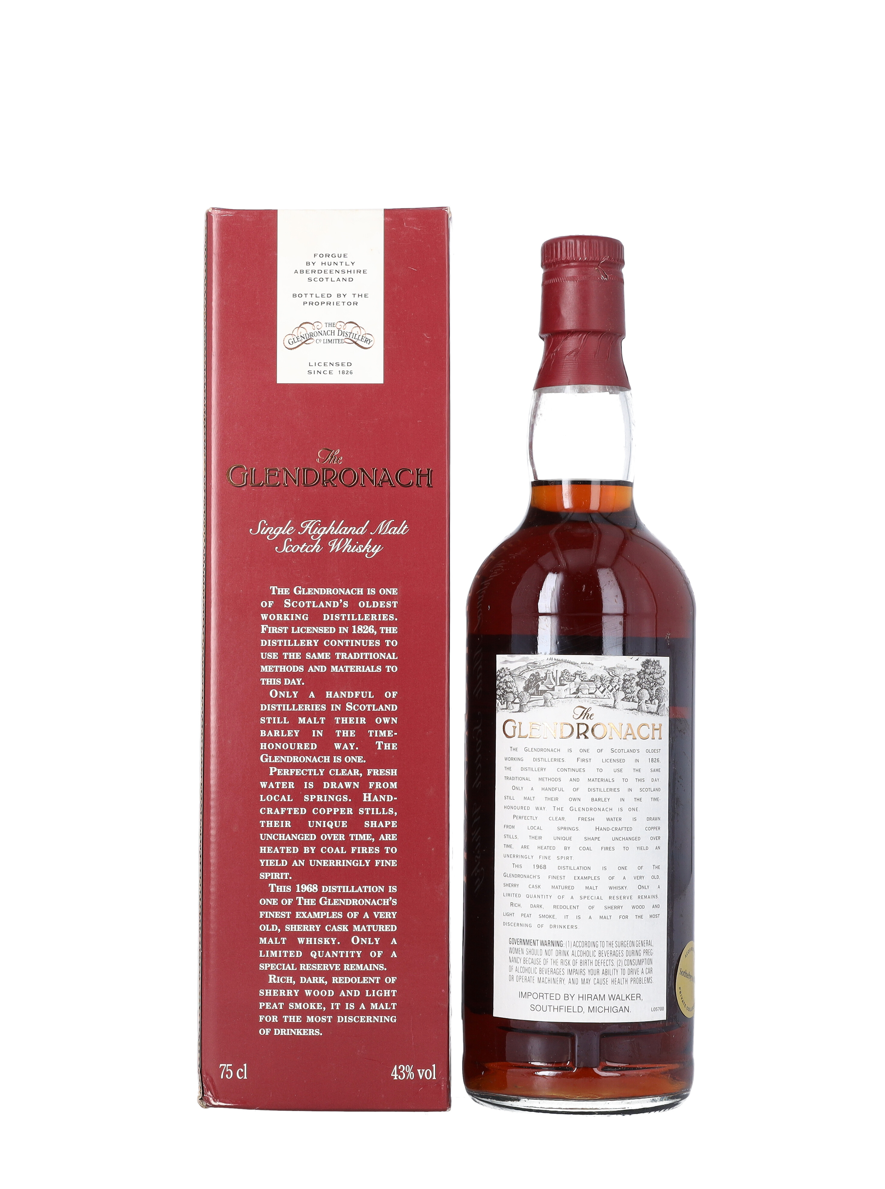 The Glendronach Vintage 25 Year Old 43.0 abv 1968 (1 BT75) | Scotch ...