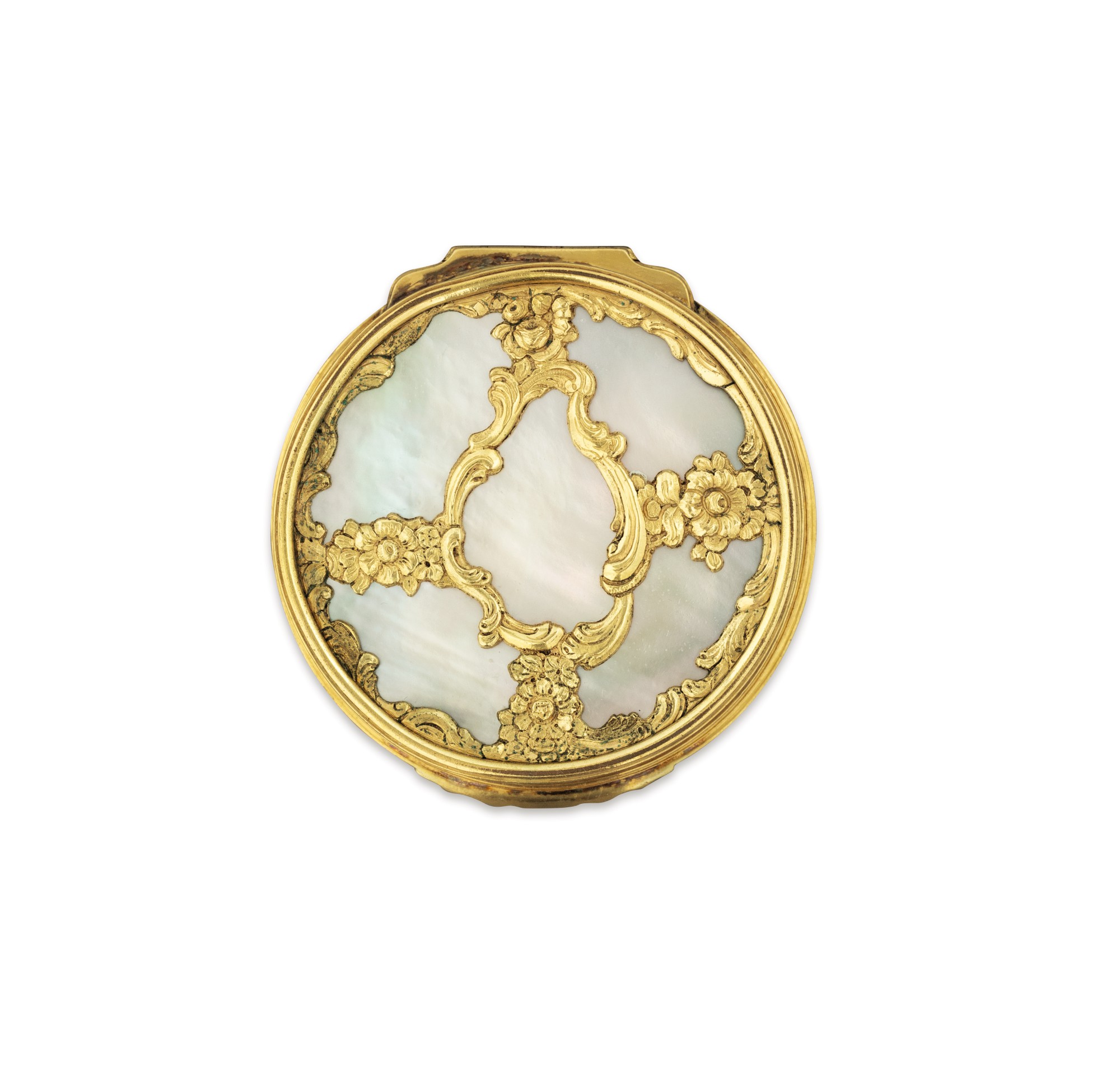 A mother of pearl snuff box, Rococo, probably Germany, circa 1760 ...
