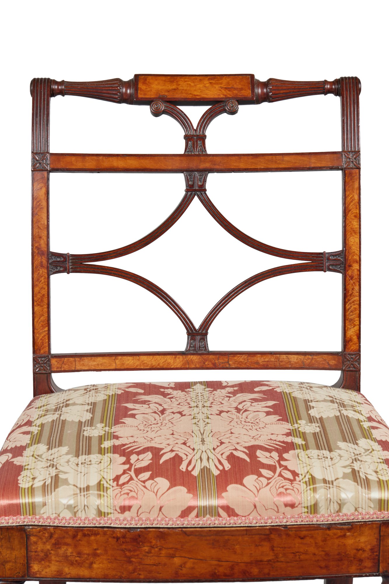 An Important Federal Figured Maple and Birchwood Veneered And Inlaid ...