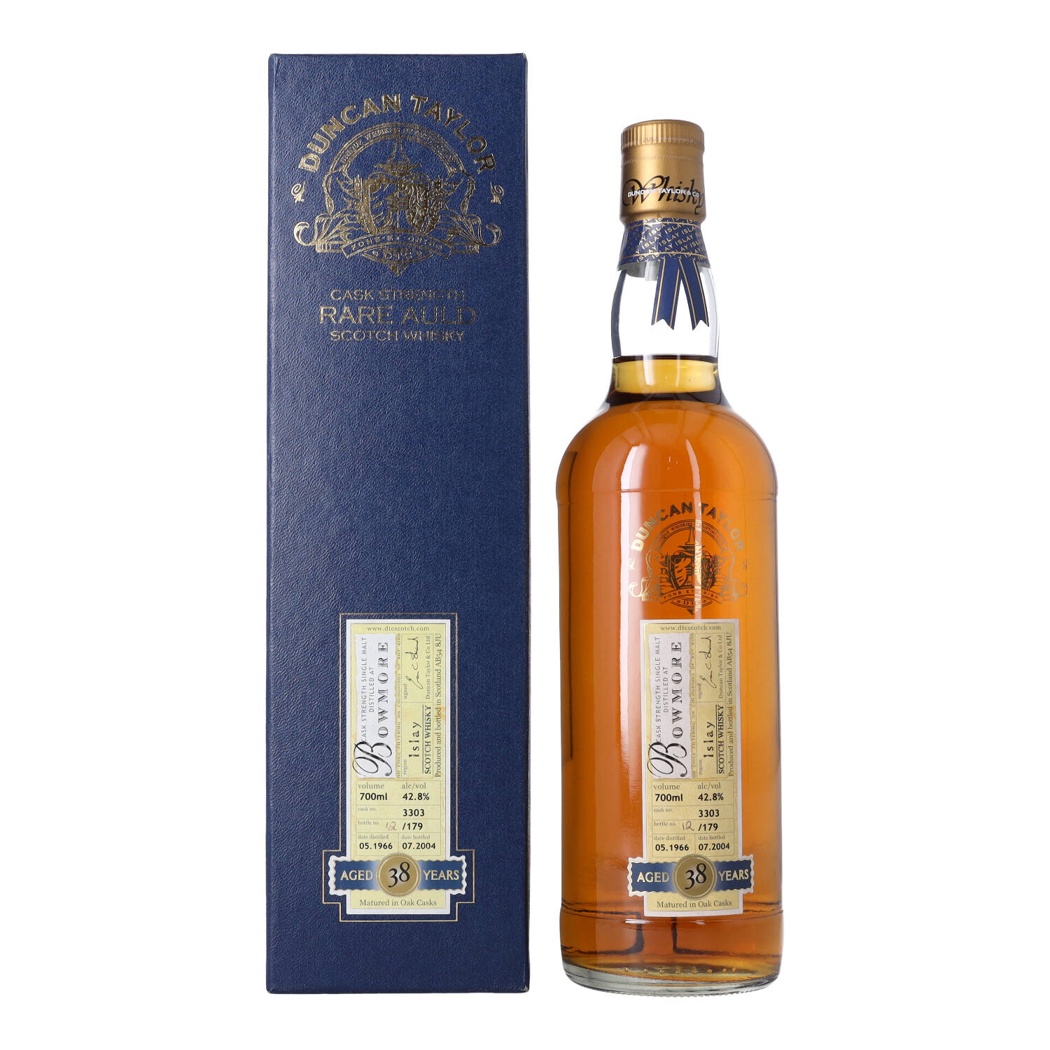 Bowmore Duncan Taylor Peerless 38 Year Old 42.8 abv 1966 (1 BT70 ...