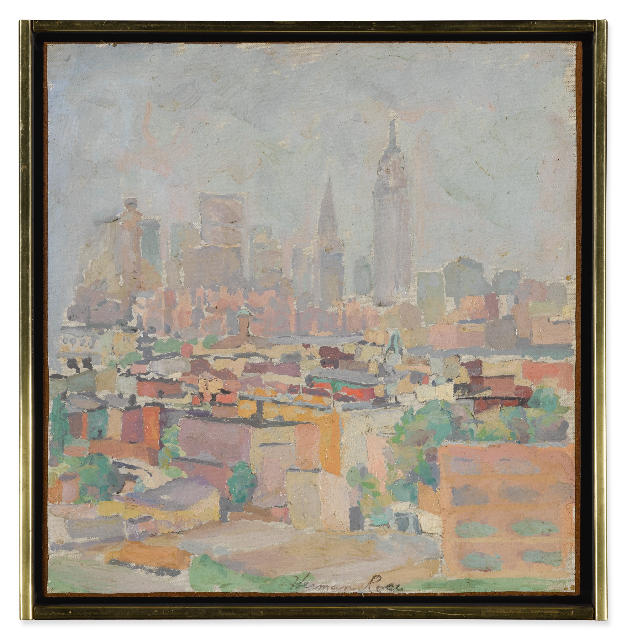 HERMAN ROSE | MANHATTAN FROM HOBOKEN | American Art | 2020 | Sotheby's