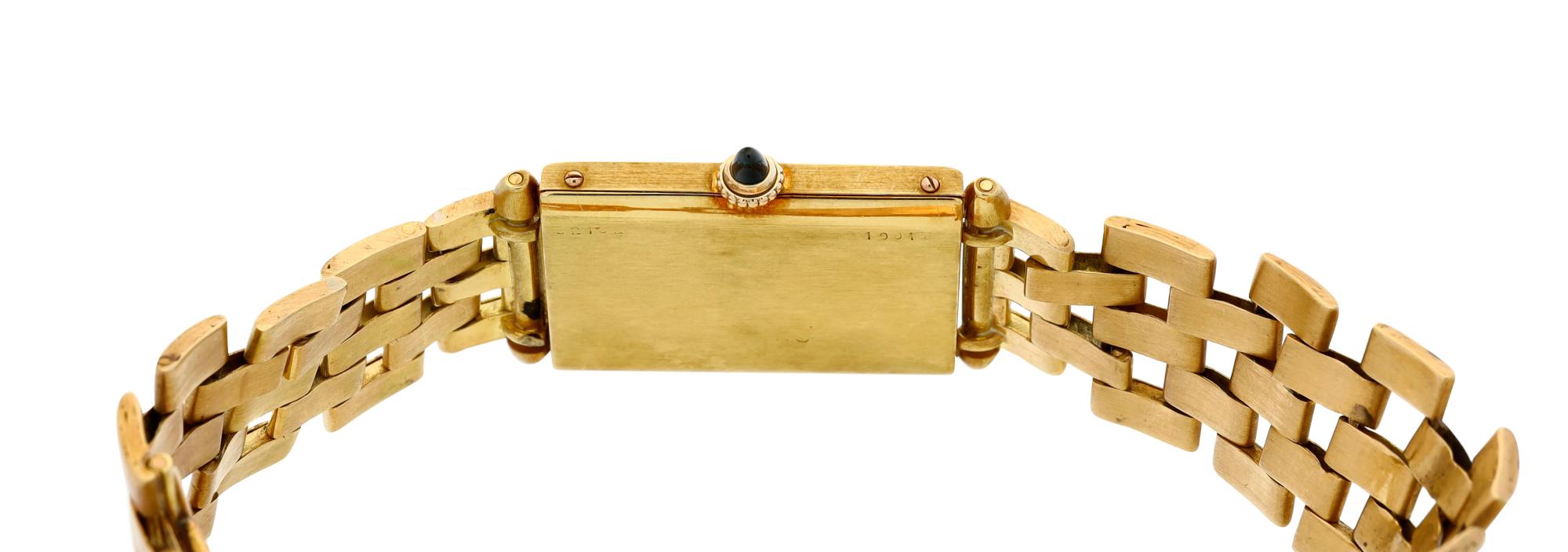 A large yellow gold rectangular wristwatch, Circa 1950 | Fine Watches ...
