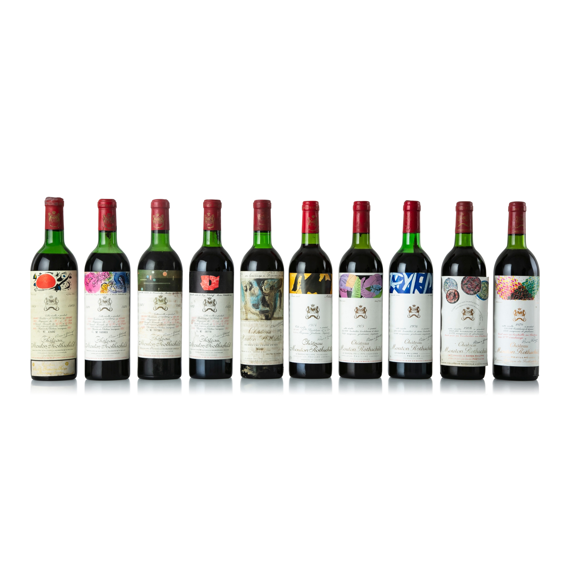 Château Mouton Rothschild "Vertical" (10 BT) | Treasures from European Cellars | Finest & Rarest ...