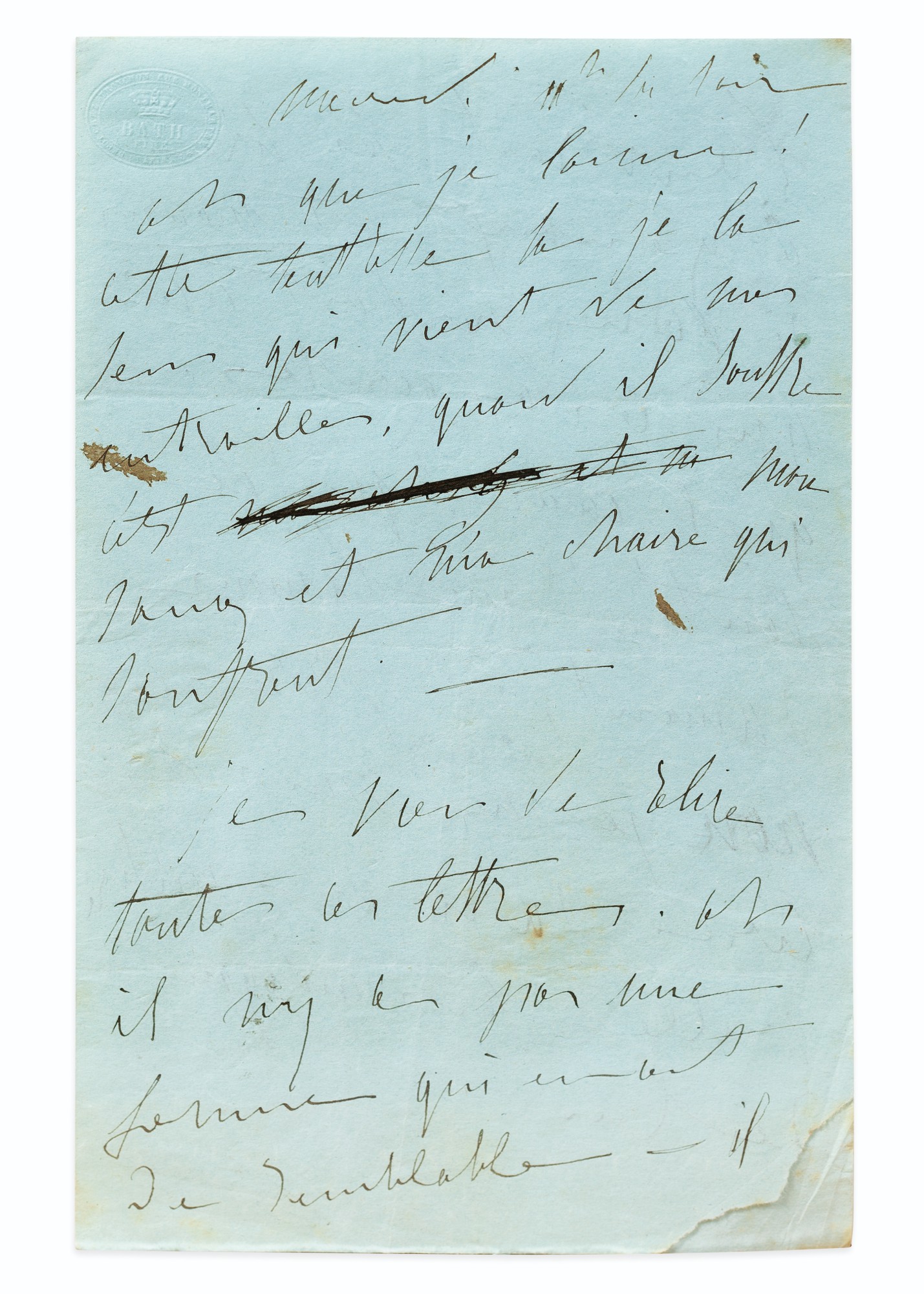 Chatterton. EO. Exemplaire de Marie Dorval, annoté. + note de Vigny et ...