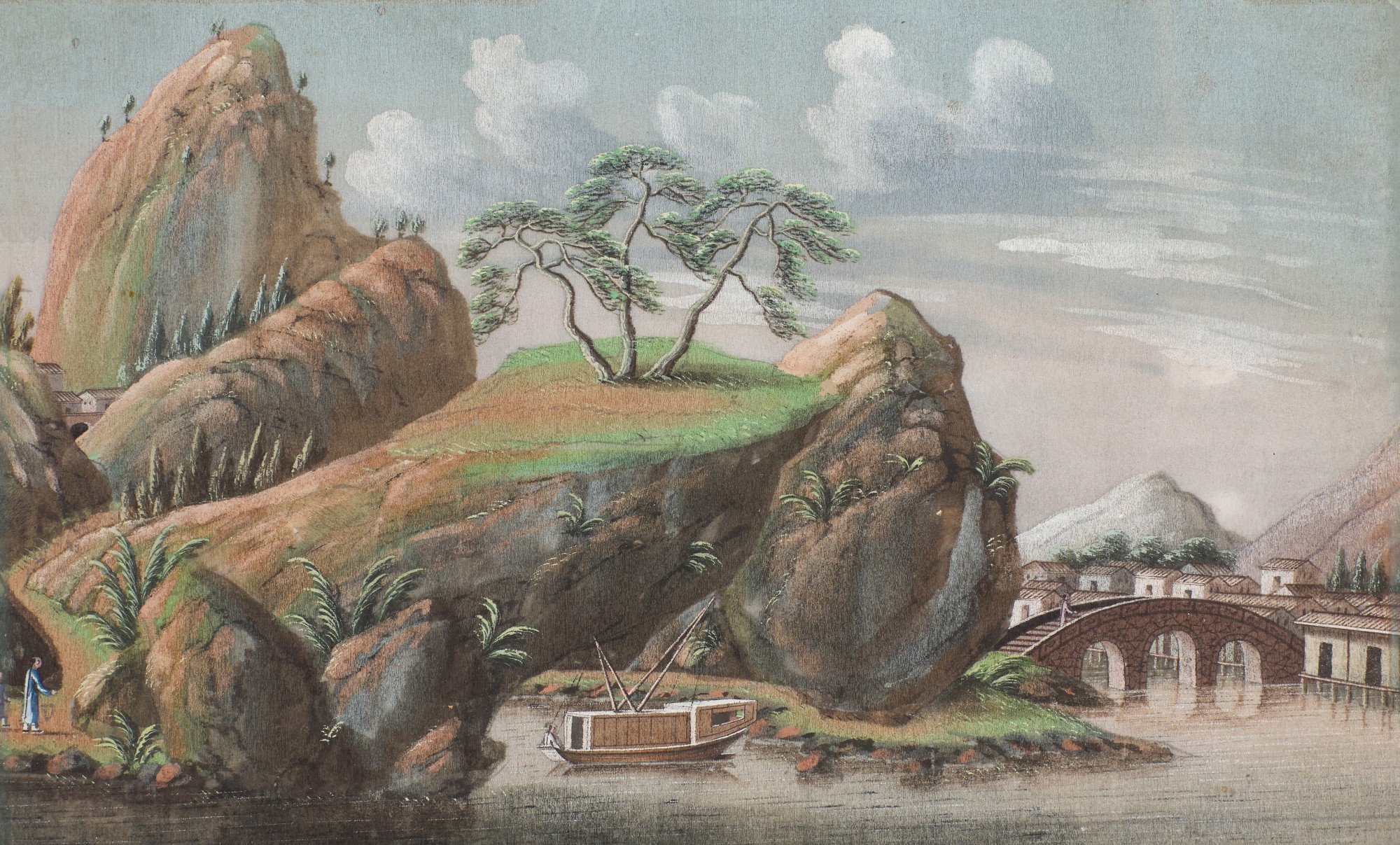 A set of five pith paper paintings of tea production Circa 1850 | 約1850 ...