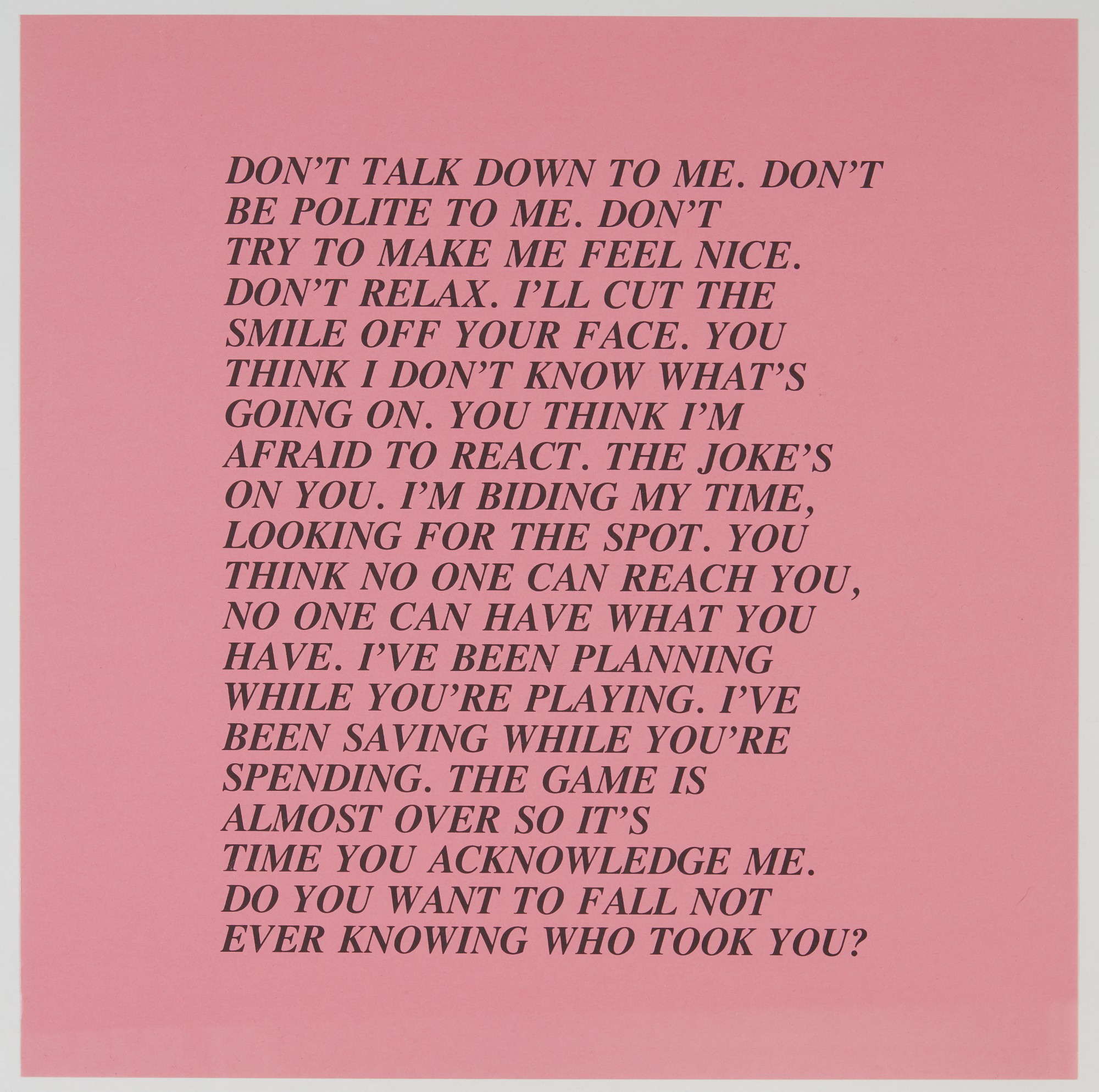 JENNY HOLZER | INFLAMMATORY ESSAYS | Contemporary Art Online | New York ...