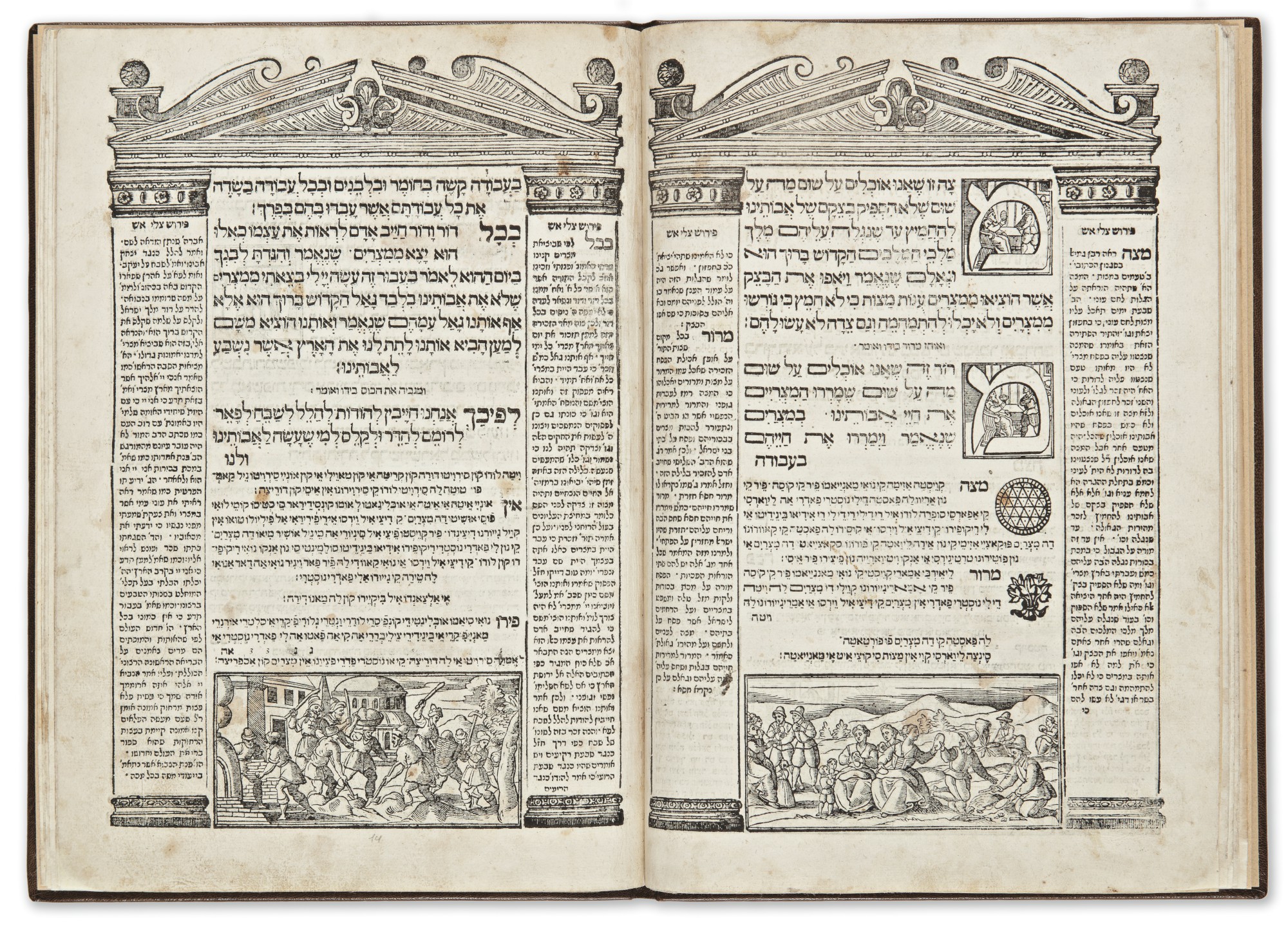 PASSOVER HAGGADAH WITH JUDEO-ITALIAN TRANSLATION, VENICE: GIOVANNI ...