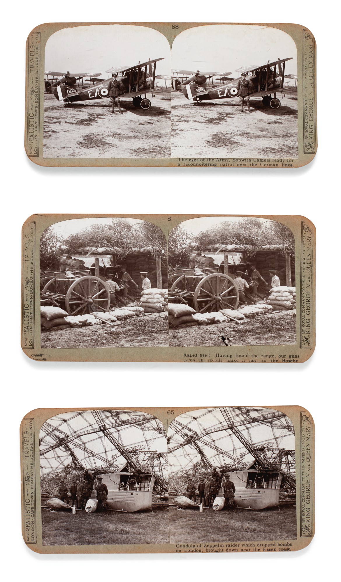 First World War. 200 stereoview photographs, housed in two boxes | The ...