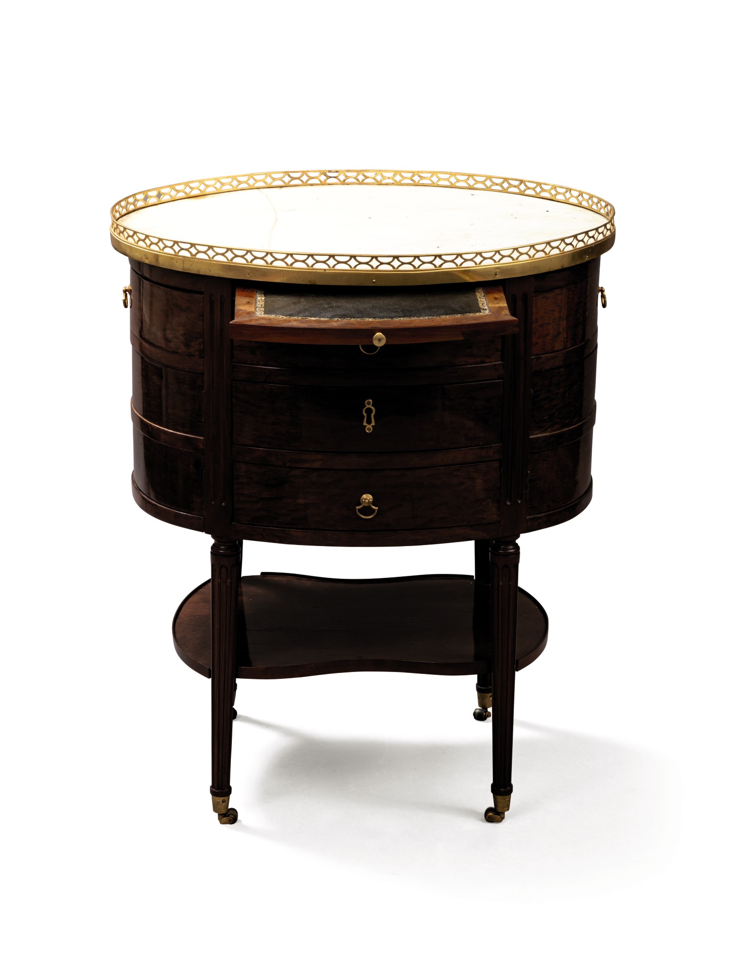 A mahogany and gilt-bronze mounted writing table, Louis XVI, circa 1780 ...