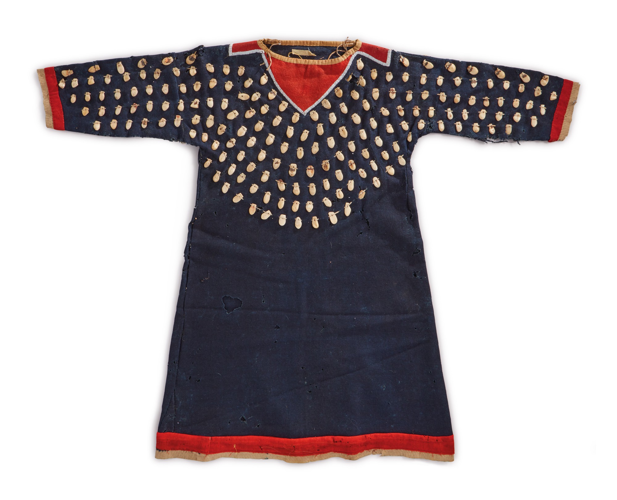 Crow Trade Cloth Dress with Pendant Elk Teeth | Majestic America ...