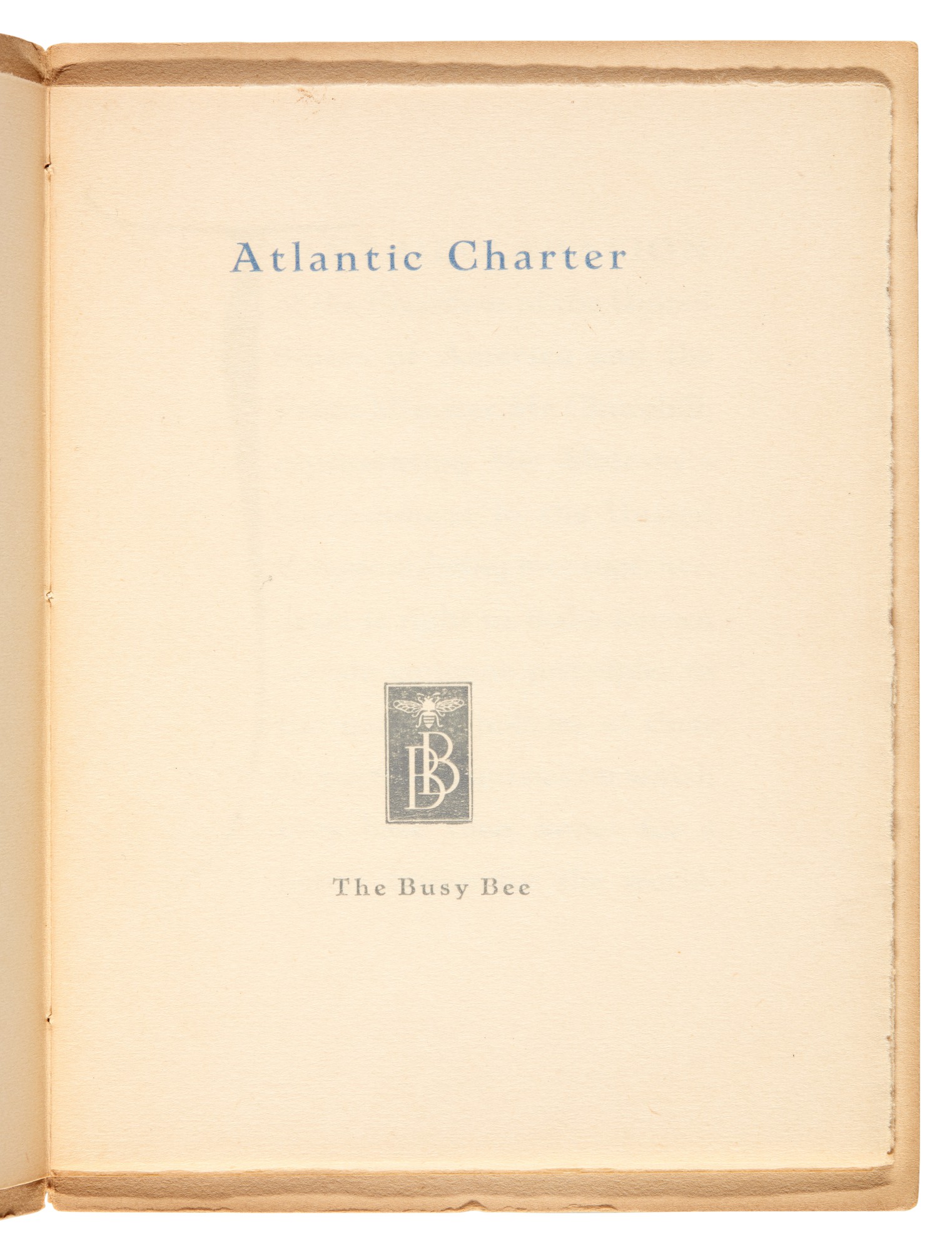 Churchill and Roosevelt | The Atlantic Charter, [c. 1944], one of 100 ...