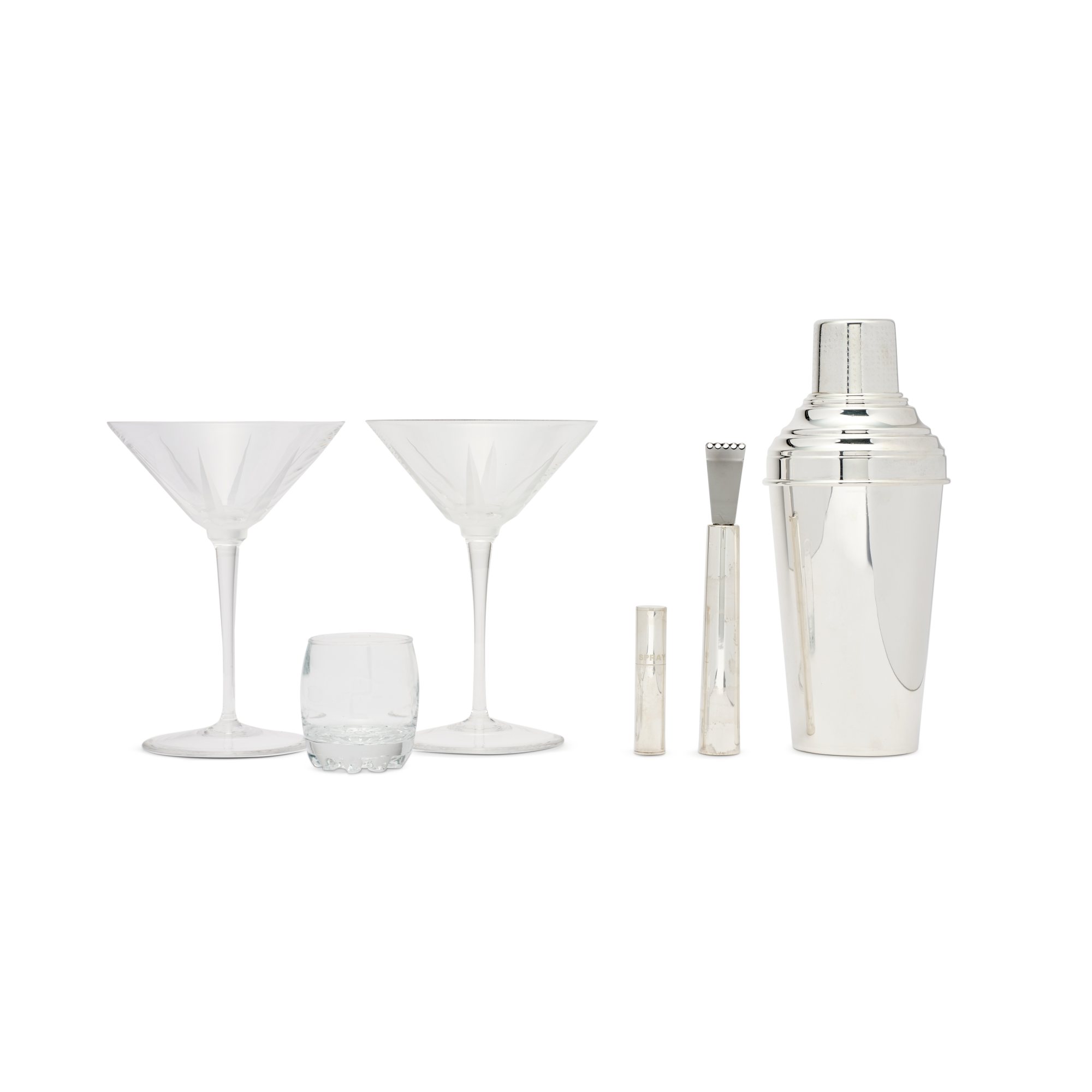 An English Silver Travelling Cocktail Set, Asprey & Co., London, 2004 ...