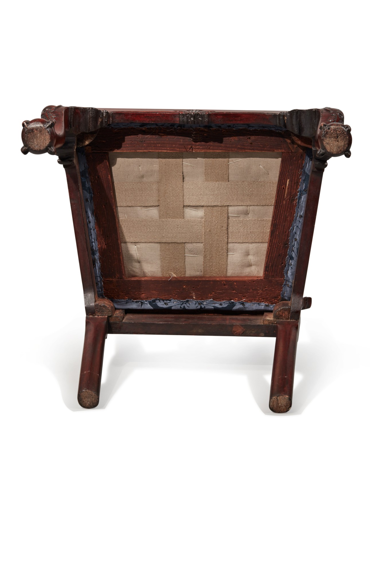 Important Set of Four Very Fine and Rare Chippendale Carved Mahogany ...