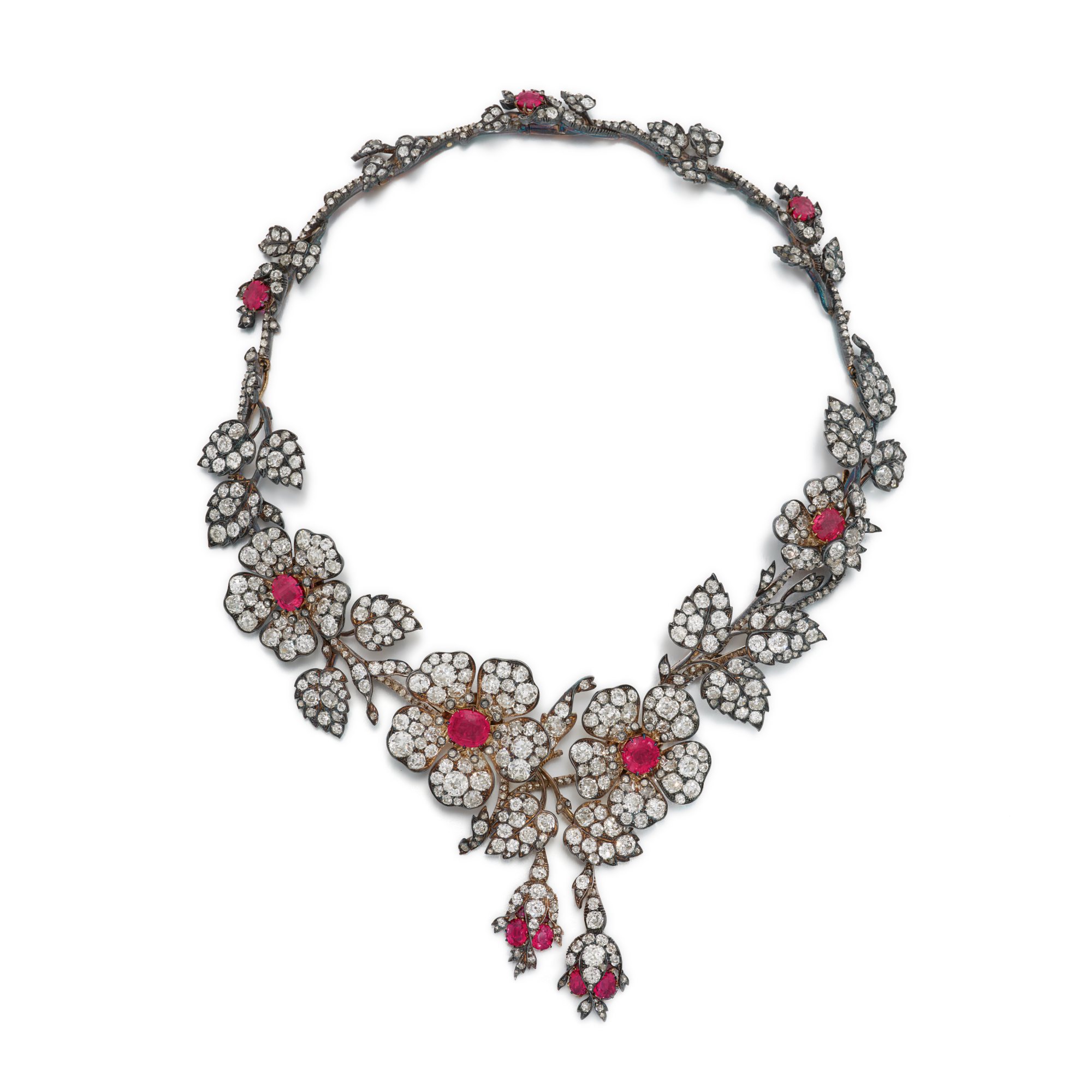 Superb ruby and diamond necklace/tiara | Vienna 1900: An Imperial and ...