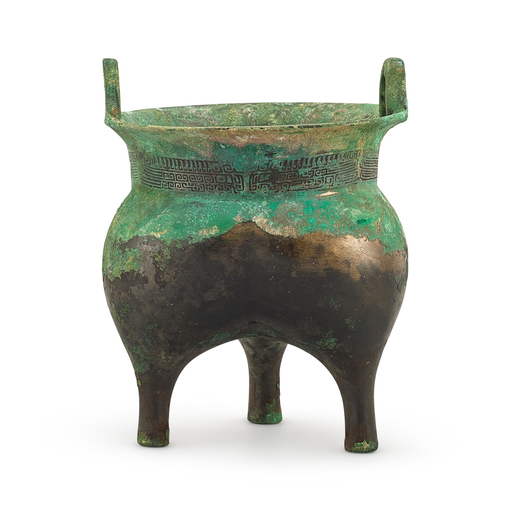 AN ARCHAIC BRONZE RITUAL FOOD VESSEL, LIDING EARLY WESTERN ZHOU DYNASTY ...