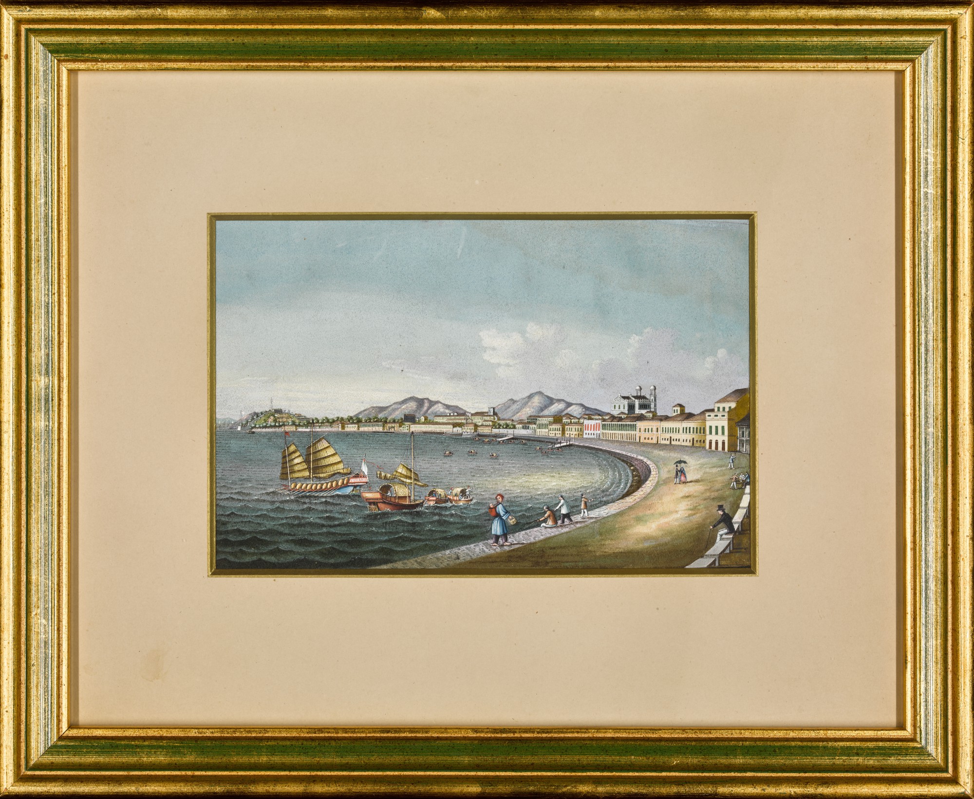 A pith paper painting of Macau, Qing dynasty, circa 1850 | 清約1850年 ...