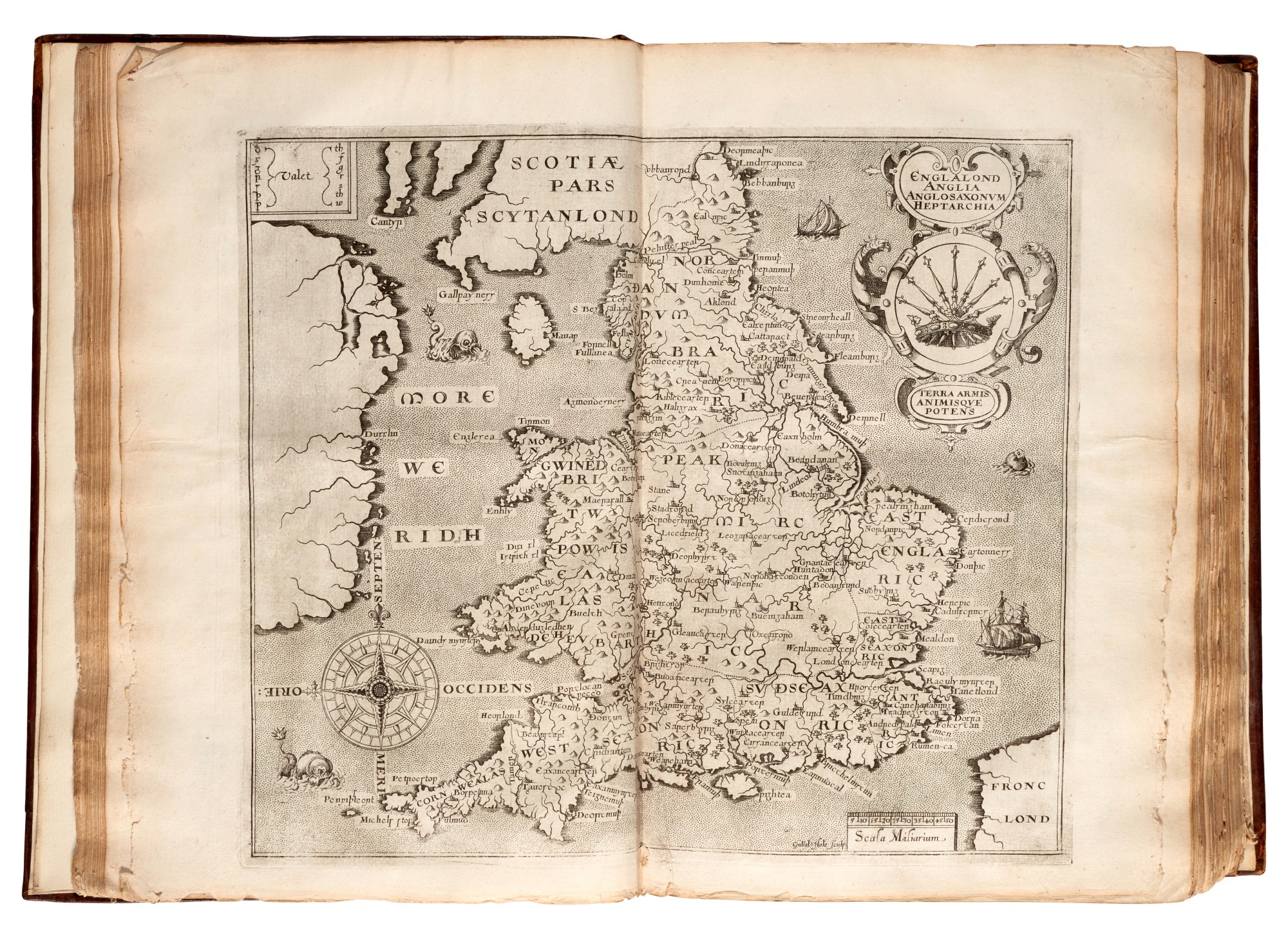 CAMDEN | Britannia, London, 1607, contemporary calf gilt | English ...