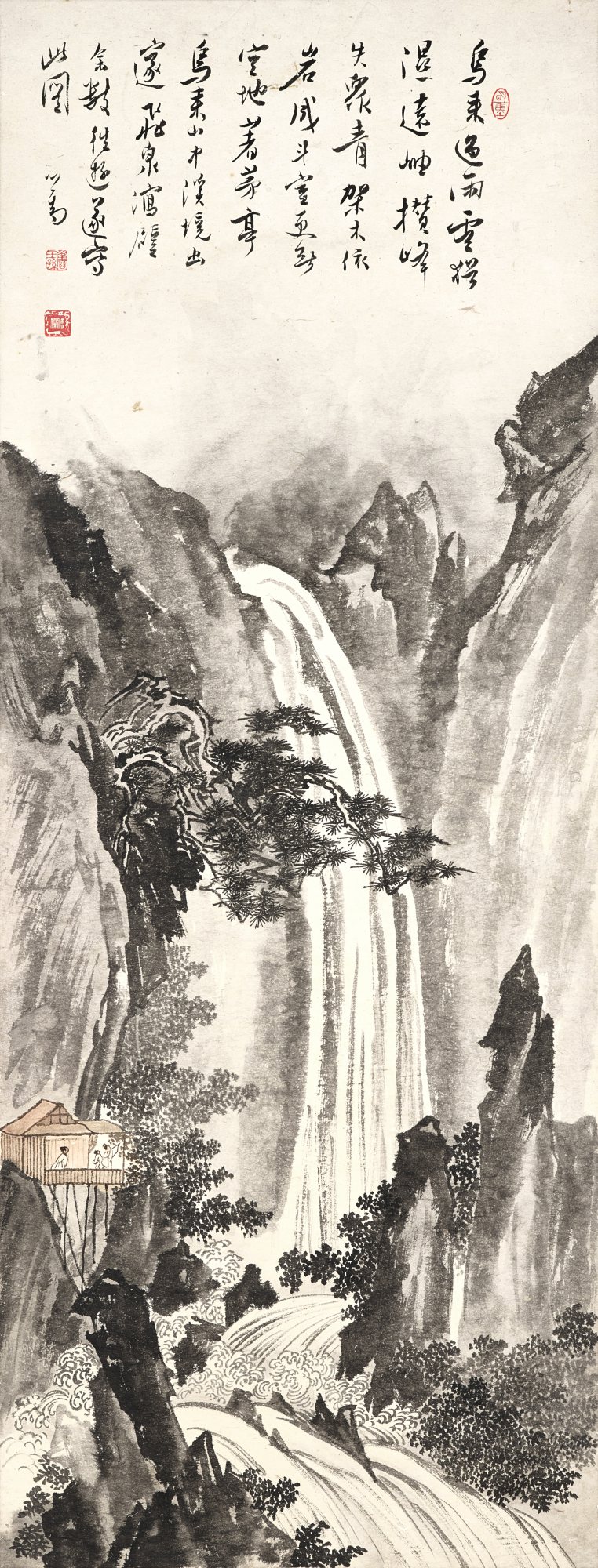 溥儒 烏來飛瀑 | Pu Ru, Wulai Falls | Fine Chinese Paintings | 2022 | Sotheby's