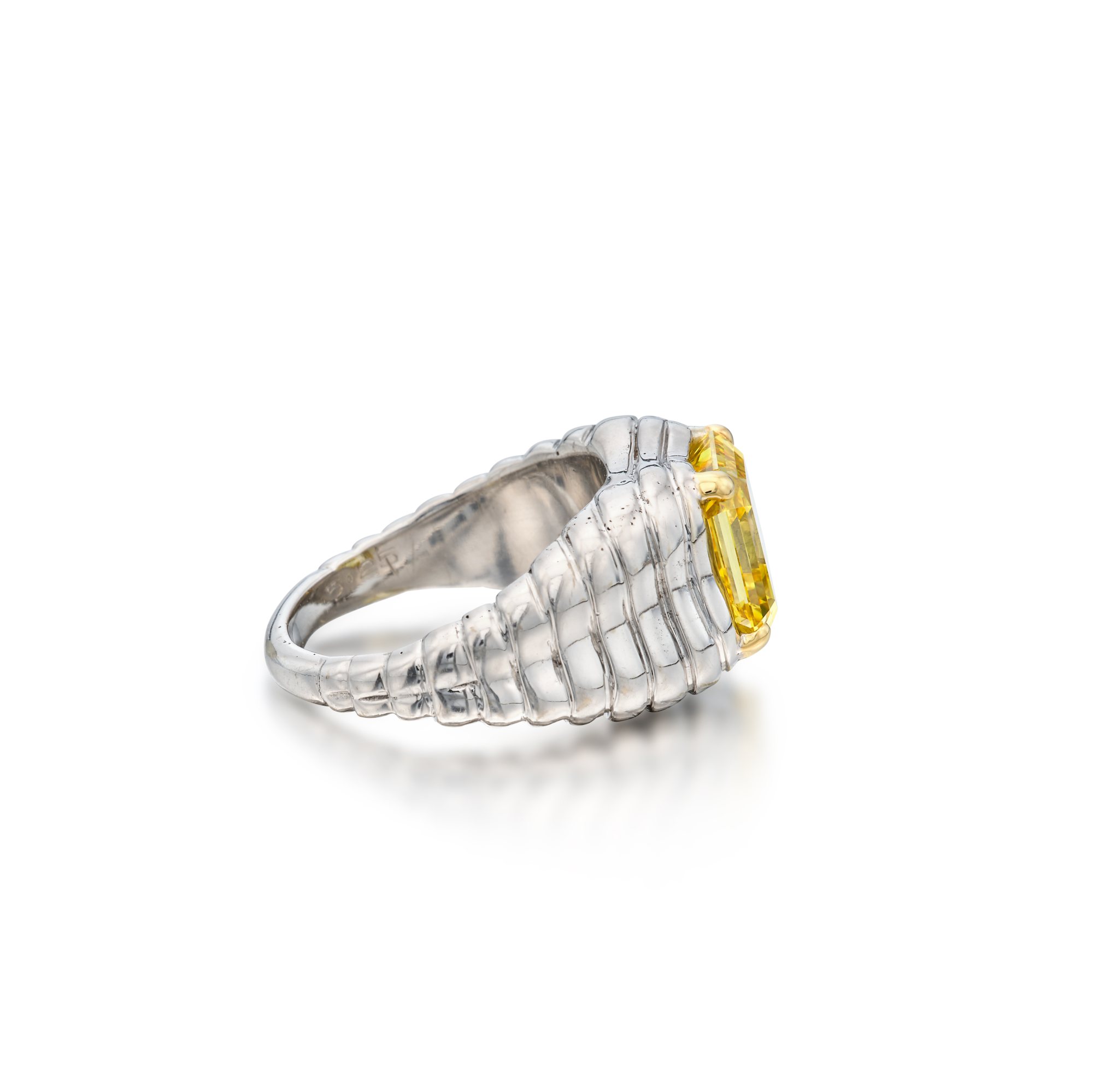 Fancy Vivid Yellow Diamond Ring | Important Jewels | | Sotheby's