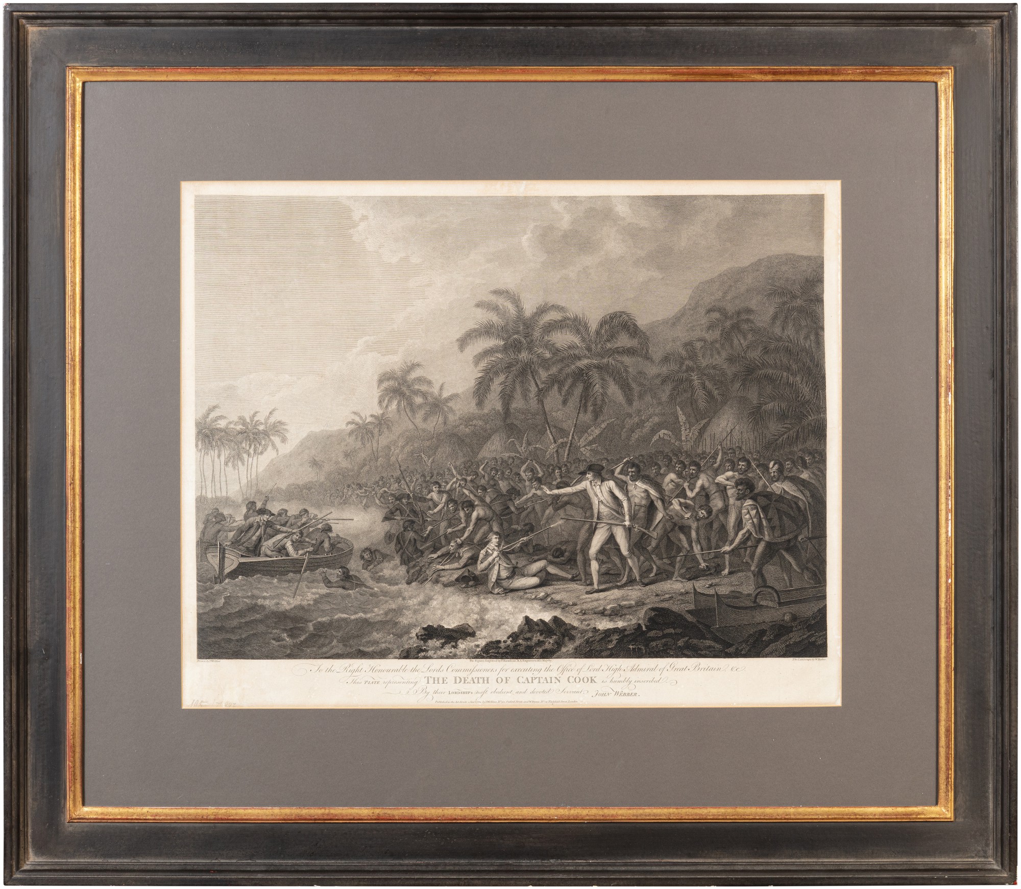 The Death of captain Cook par John Webber. Londres, J. Webber & W ...