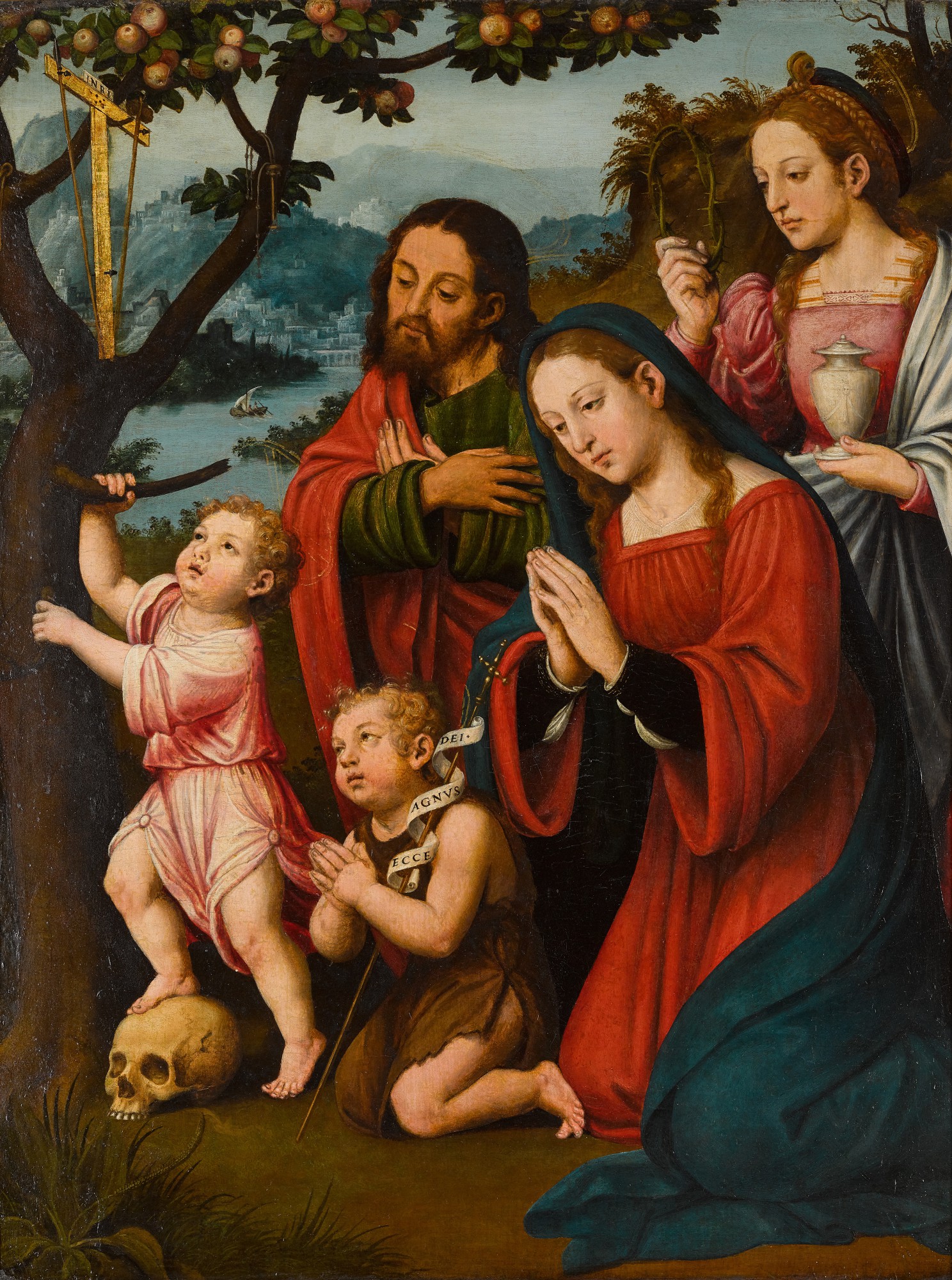 The Holy Family with the Infant Saint John the Baptist and Mary ...