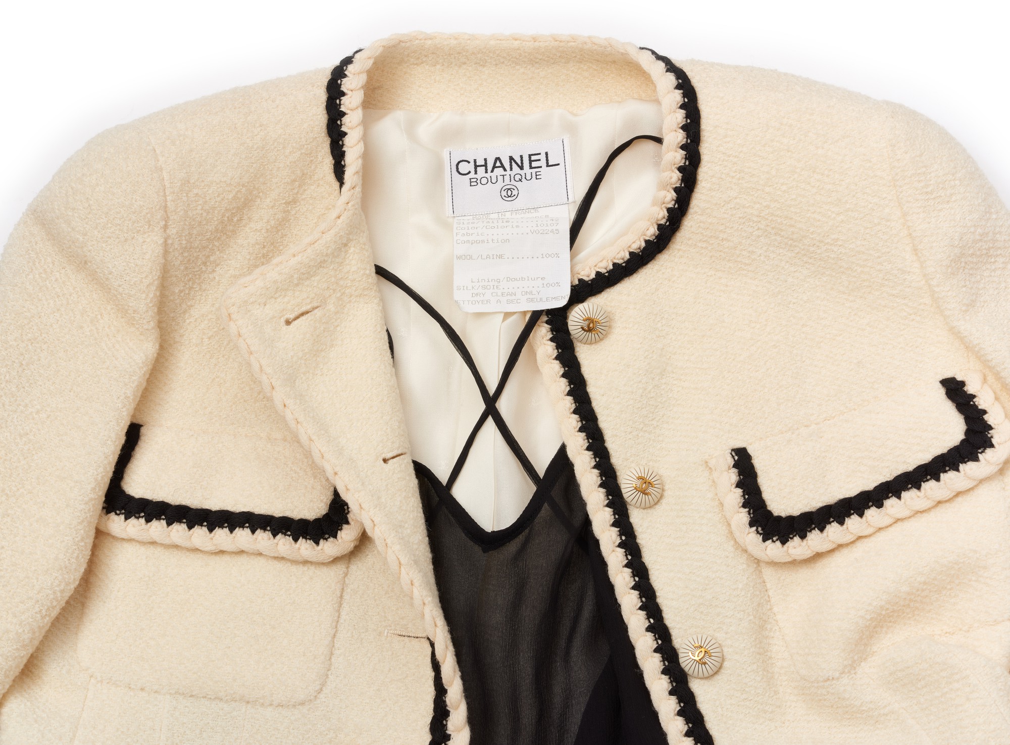 CHANEL | WOOL AND SILK JACKET AND BLOUSE | Chanel: Handbags and ...
