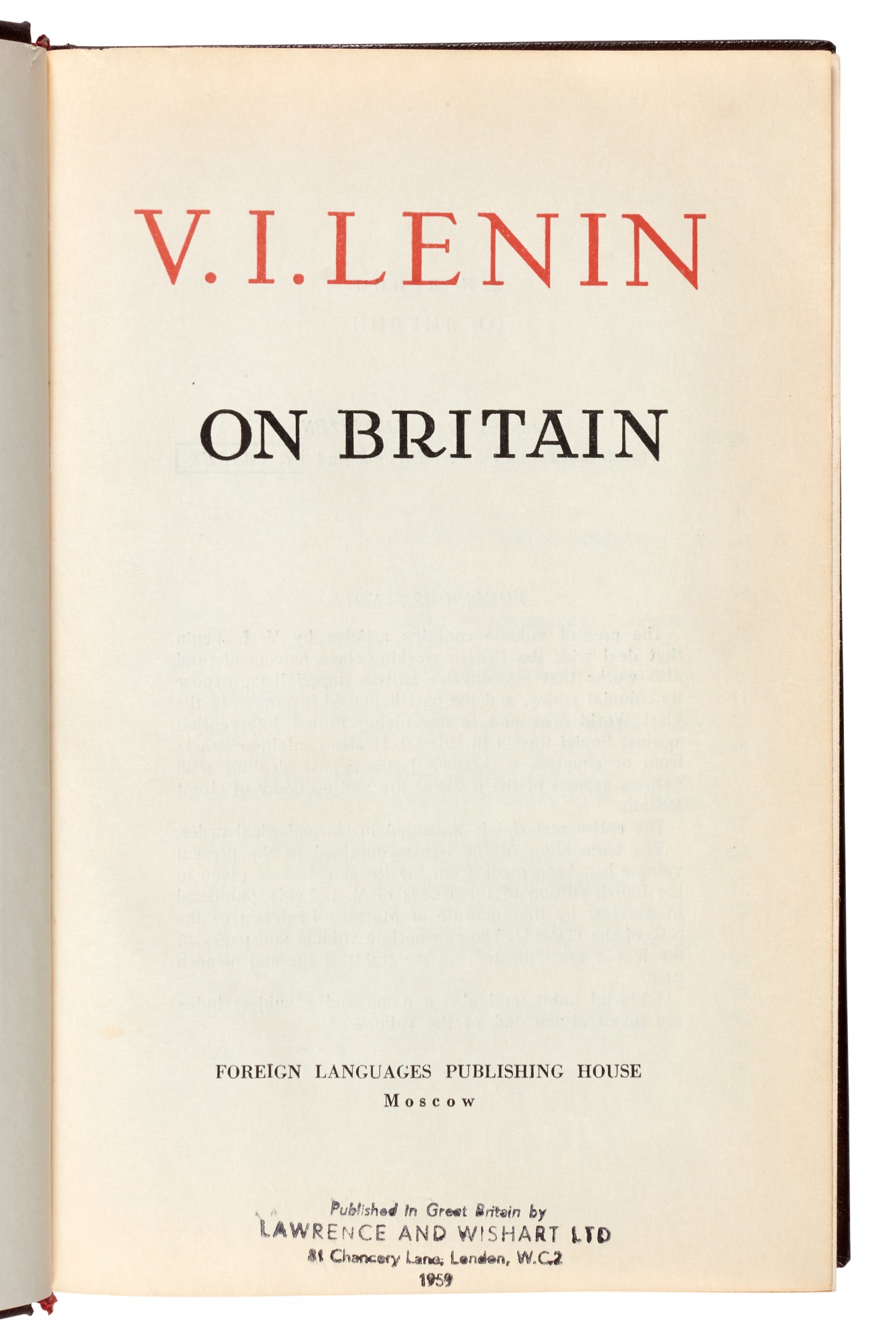 Guy Burgess | His annotated copy of Lenin on Britain, c.1959 | History ...