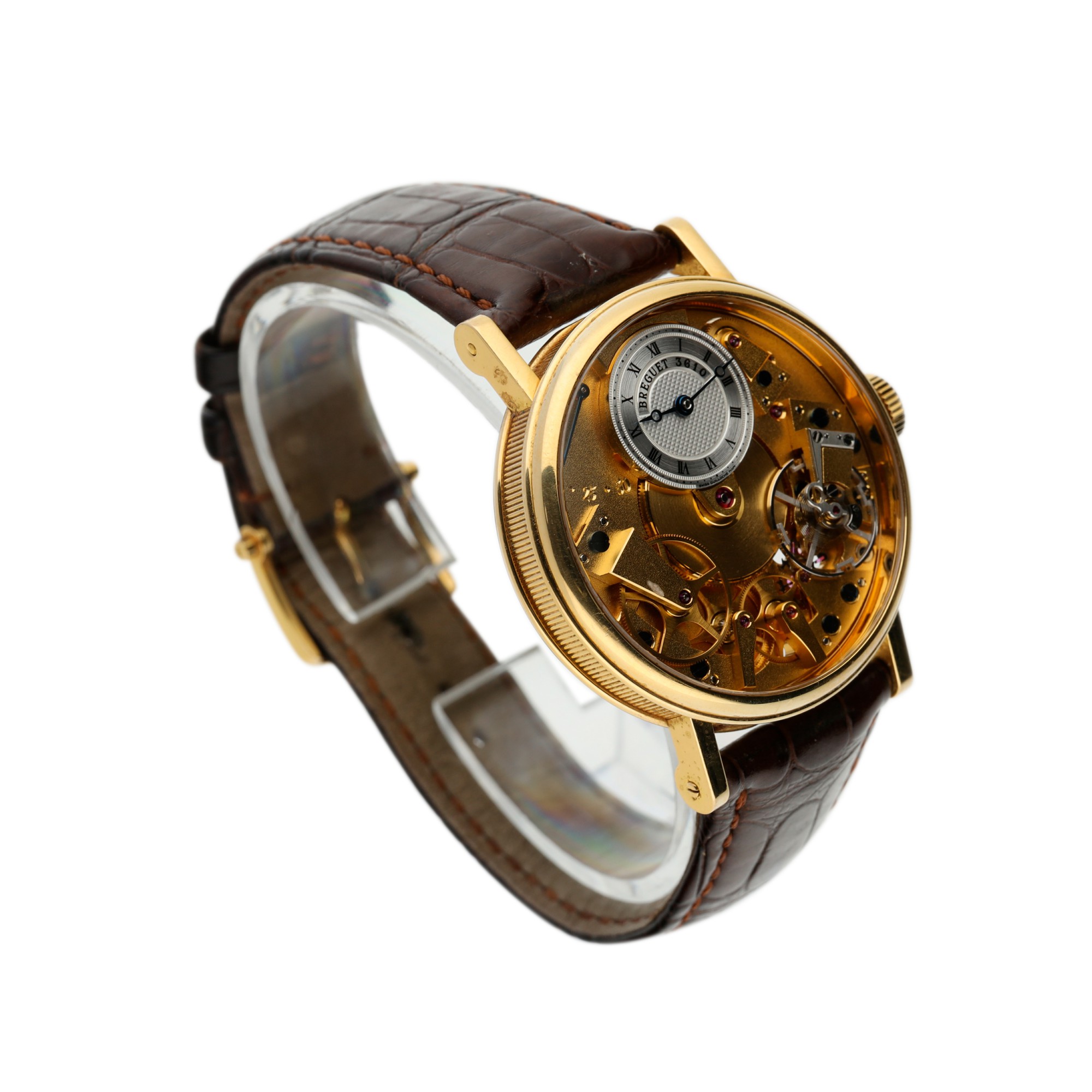 BREGUET | REFERENCE 7027 LA TRADITION A YELLOW GOLD SEMI-SKELETONIZED ...
