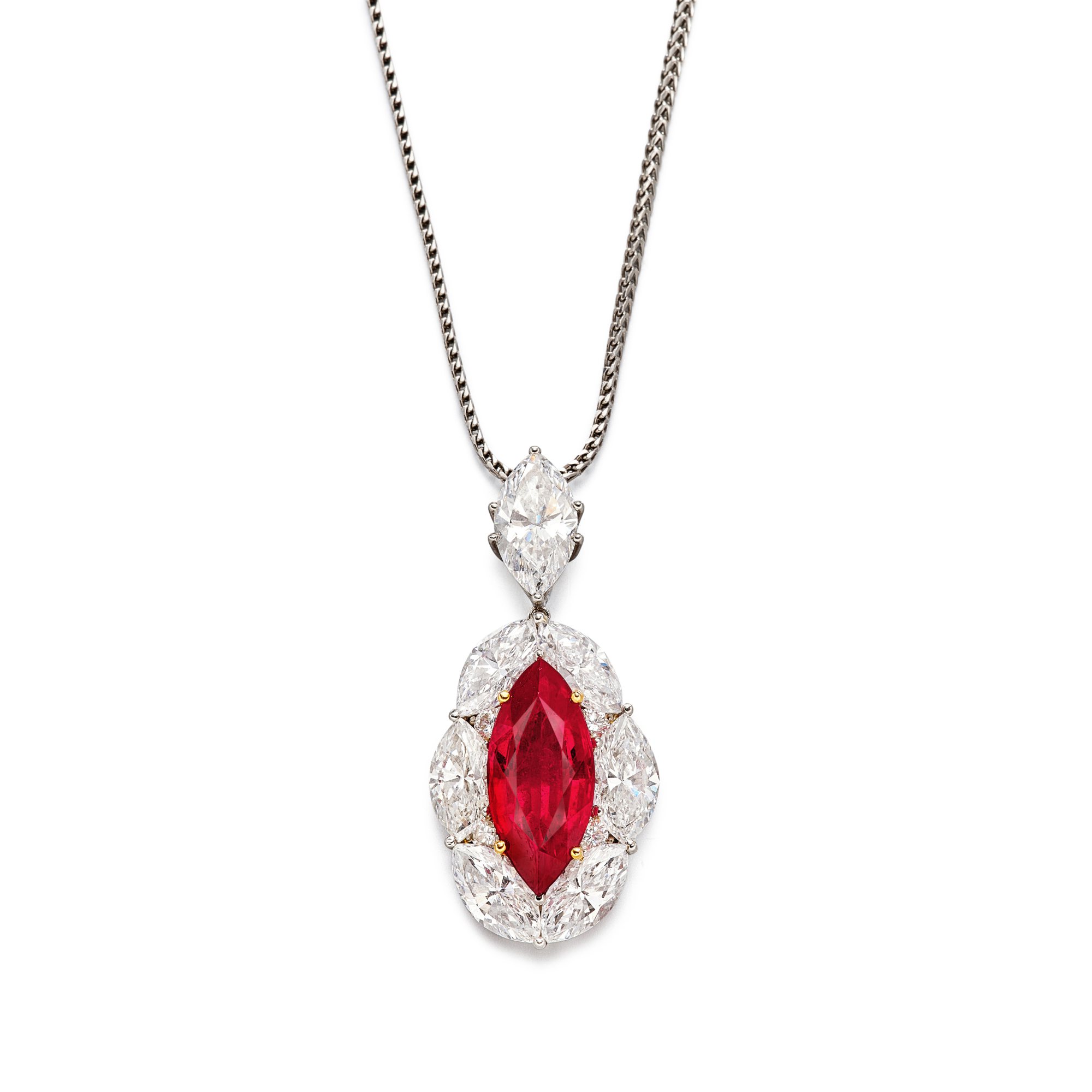 Ruby and Diamond Pendent Necklace | 紅寶石 配 鑽石 項鏈 | Fine Jewels | 2022 ...