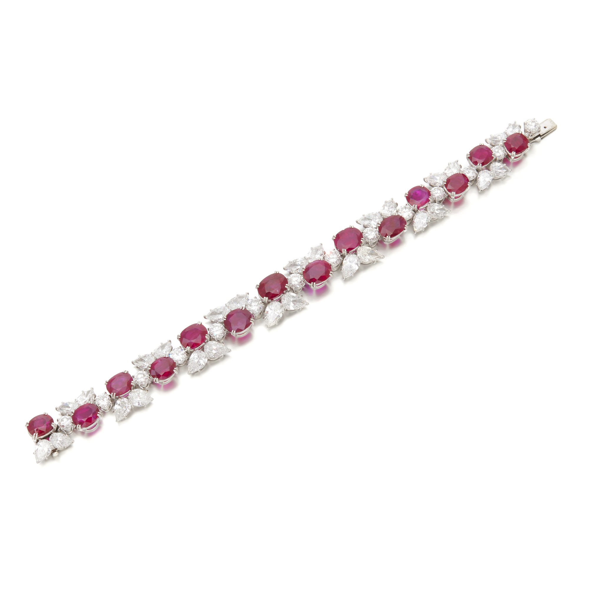 Jacques Timey, ruby and diamond bracelet (Jacques Timey, bracciale in ...