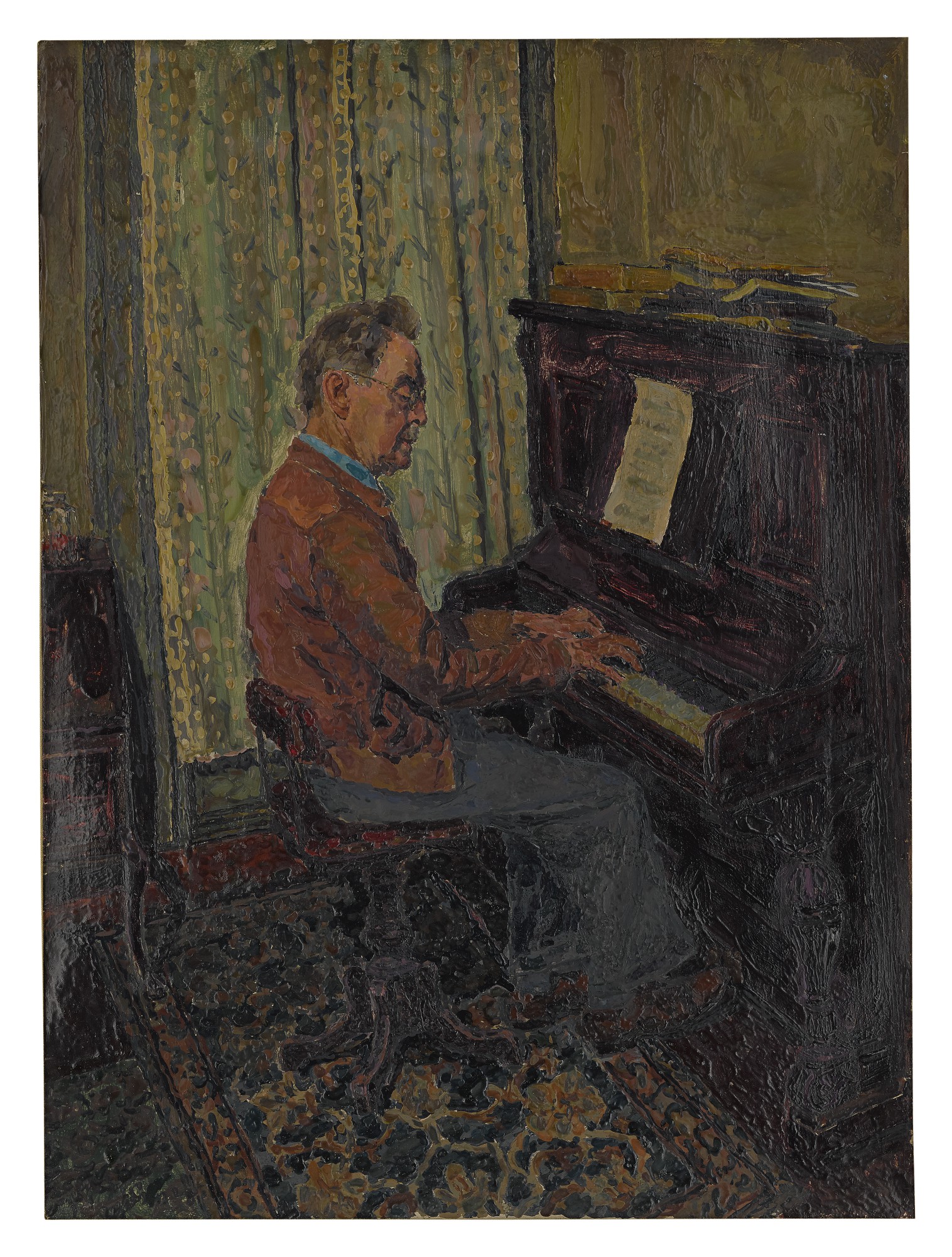 HERMAN ROSE | MAN AT THE PIANO AND STILL LIFE WITH CHILD'S TOYS: A ...
