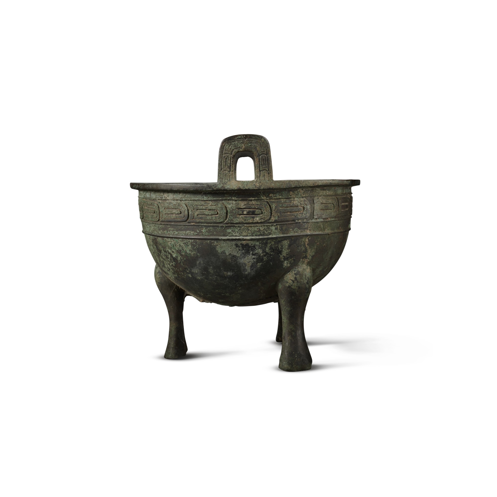 An important archaic bronze ritual food vessel (Ding), Western Zhou ...