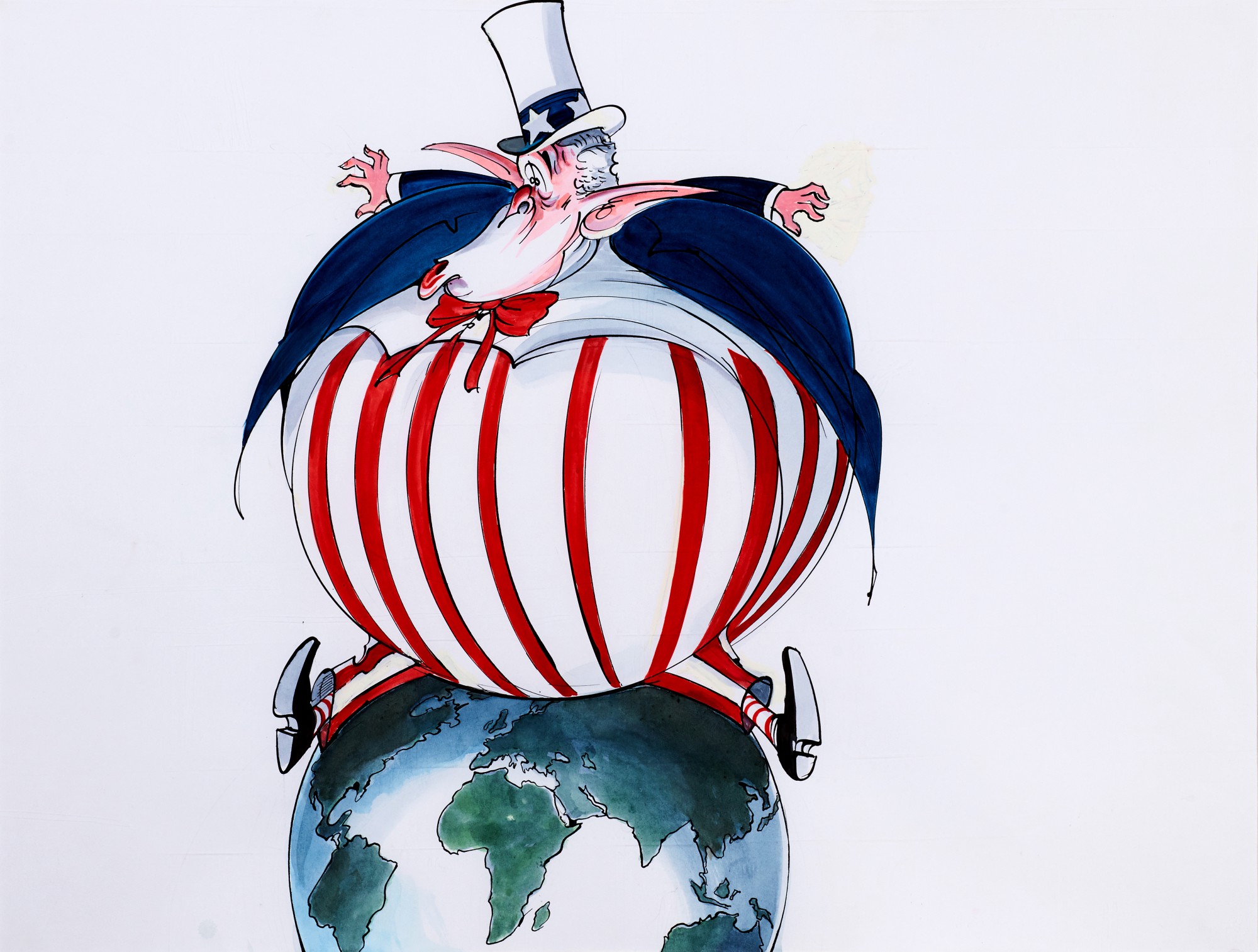 [SCARFE] | [THE 2000s] | "Bush - Uncle Sam" | Scarfe at Sotheby’s ...